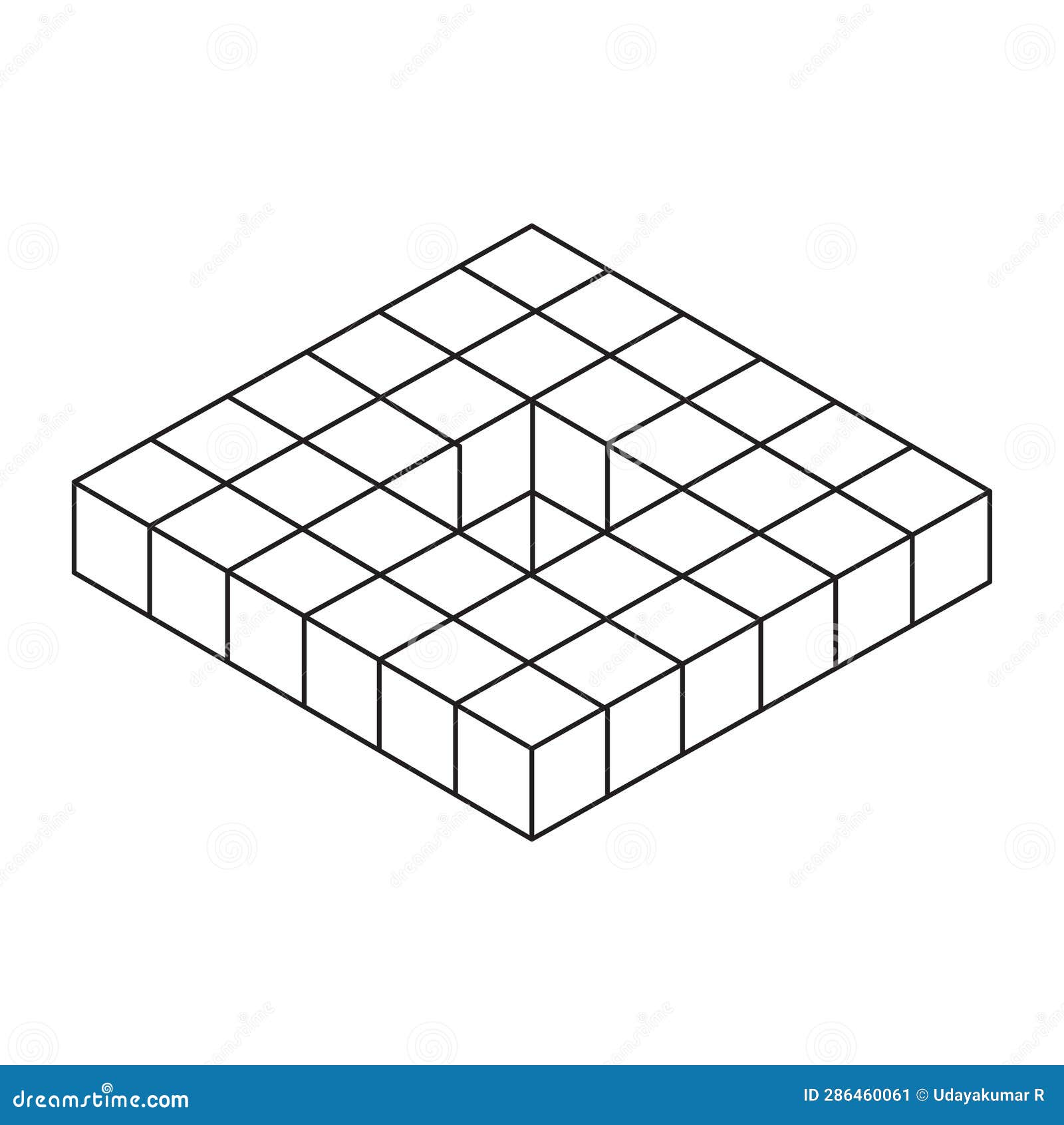 Isometric Cubes 3d Shapes. Cube Icon. in Trendy Design Vector Stock ...