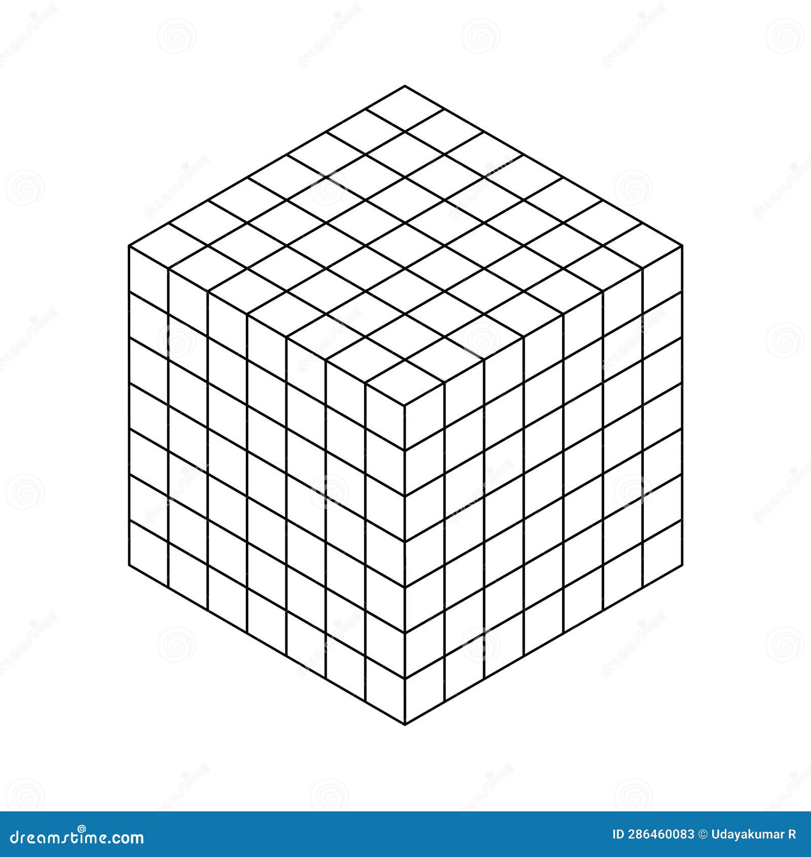 Isometric Cubes 3d Shapes. Cube Icon. in Trendy Design Vector Stock ...