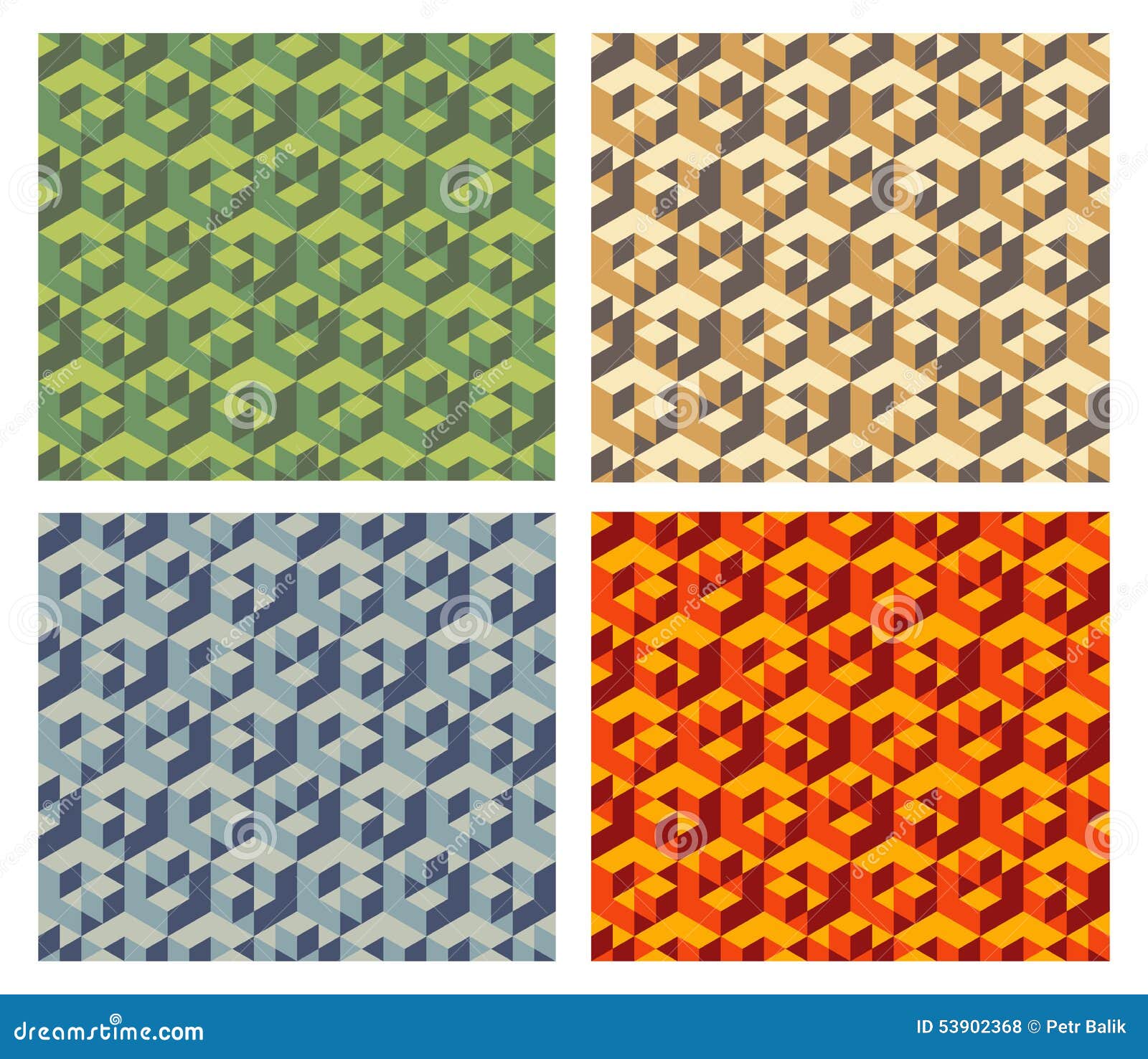 Isometric cubes pattern stock illustration. Illustration of concept ...