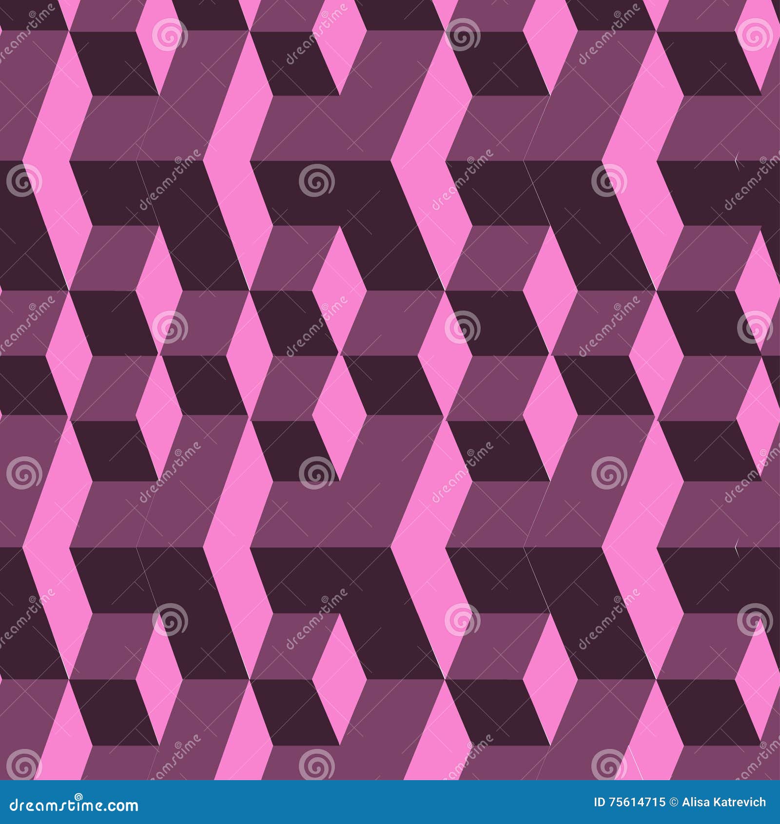 Isometric Cubes Seamlessly Repeatable Pattern. 3D Background Stock Vector - Illustration of ...