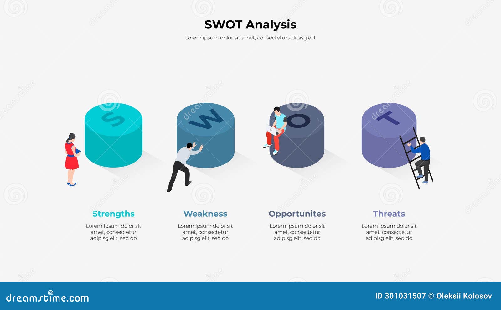 Strength Vs Weakness Person Lifting Word Strong Royalty-Free Stock ...