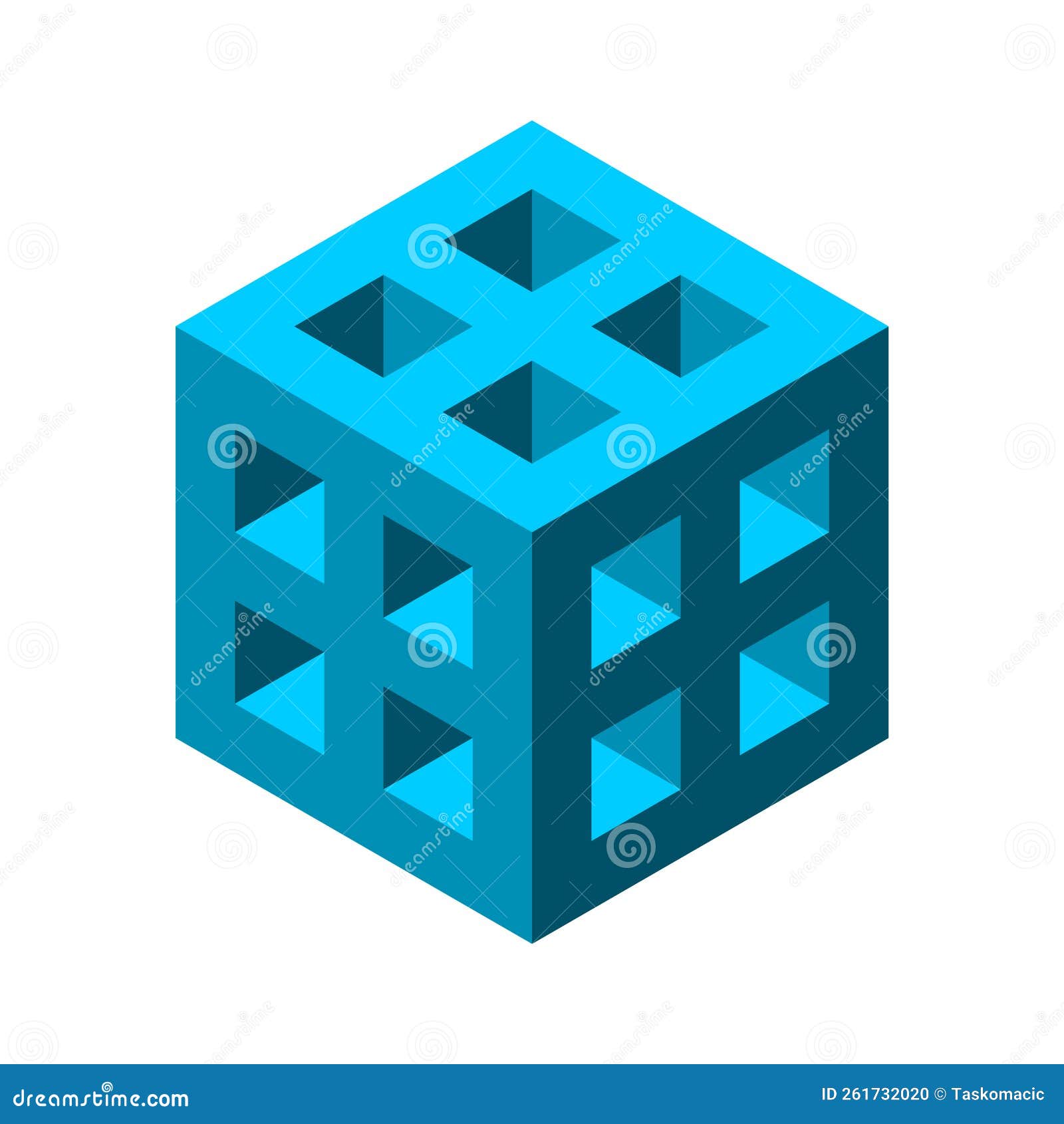 Isometric 3D Cube Logo Design Template. Construction, Architecture ...