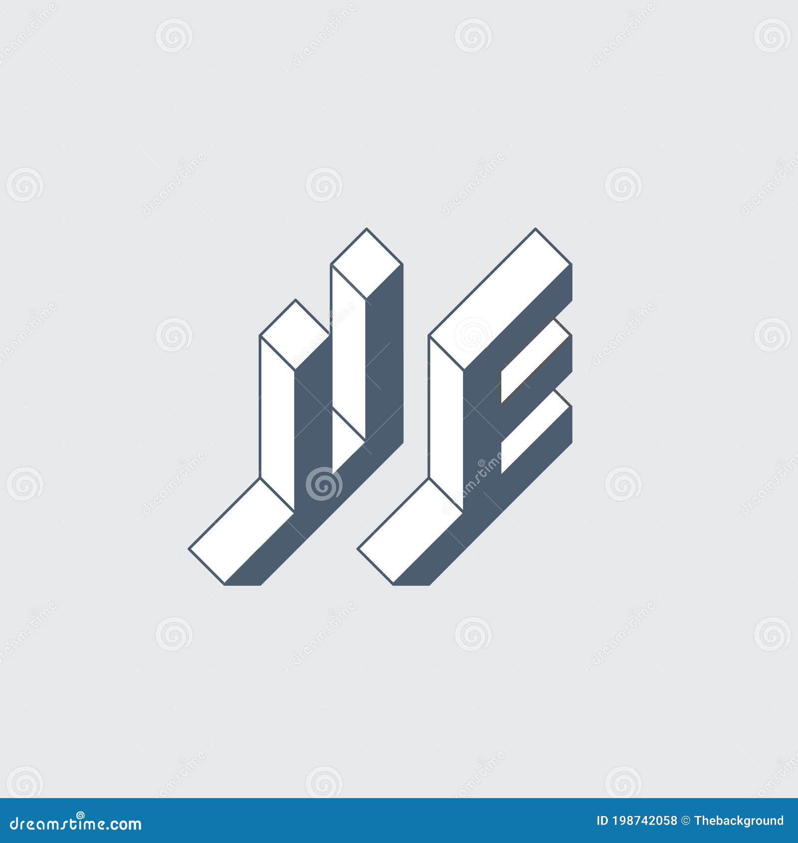 Isometric 3d Font for Design. Volume Alphabet. Three-dimension Letters ...