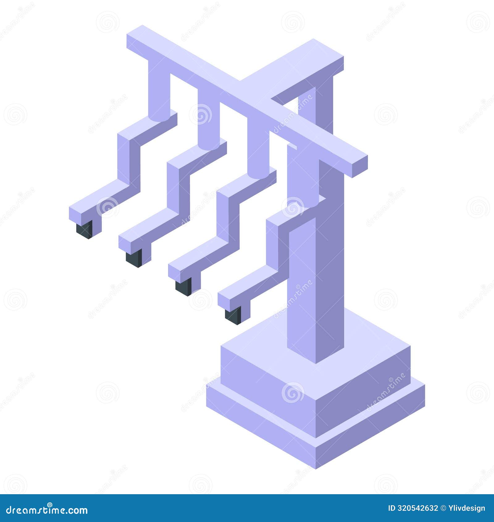 Isometric 3d Optical Illusion of Impossible Stairs Stock Illustration ...