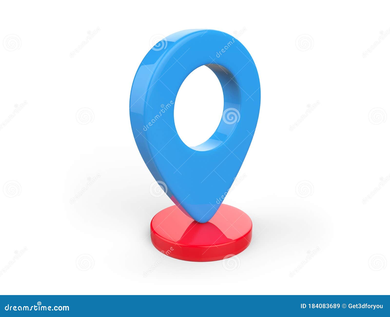 Isometric 3d Render of GPS Icon Stock Illustration - Illustration of ...