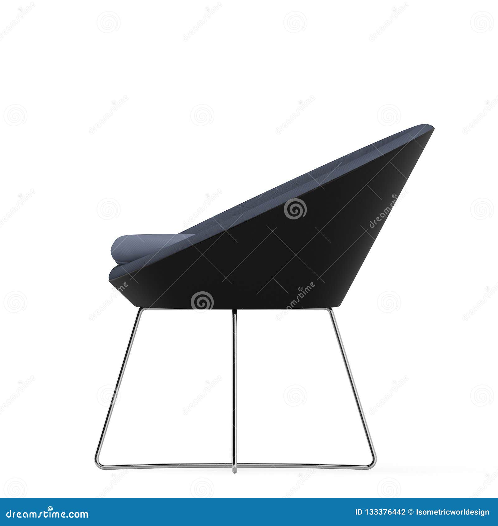 Isometric Chair 3D Rendering Stock Illustration - Illustration of ...