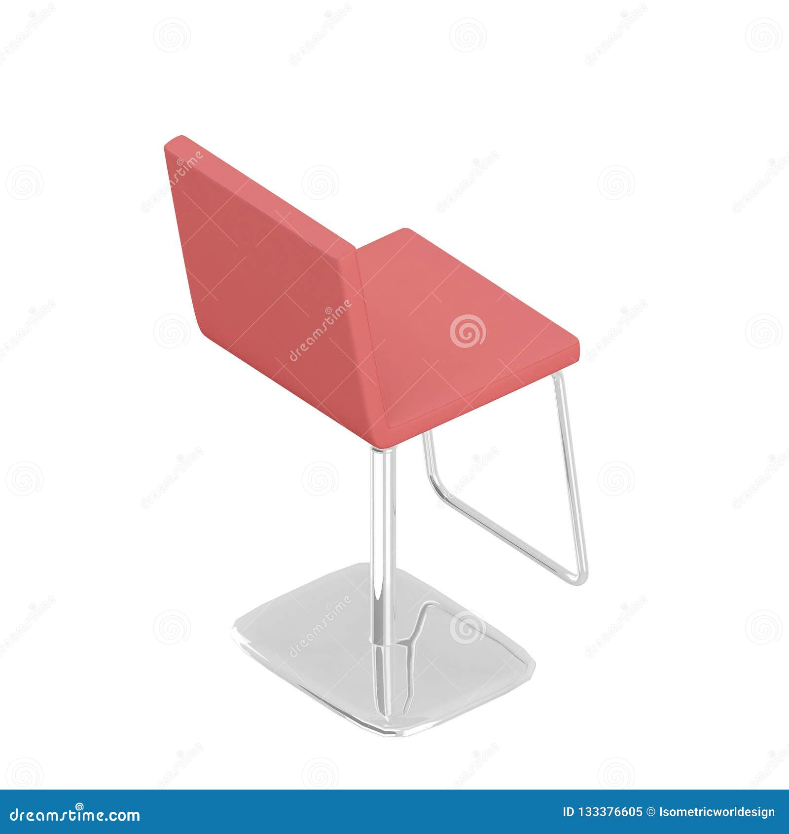 Isometric Chair 3D Rendering Stock Illustration - Illustration of relax ...