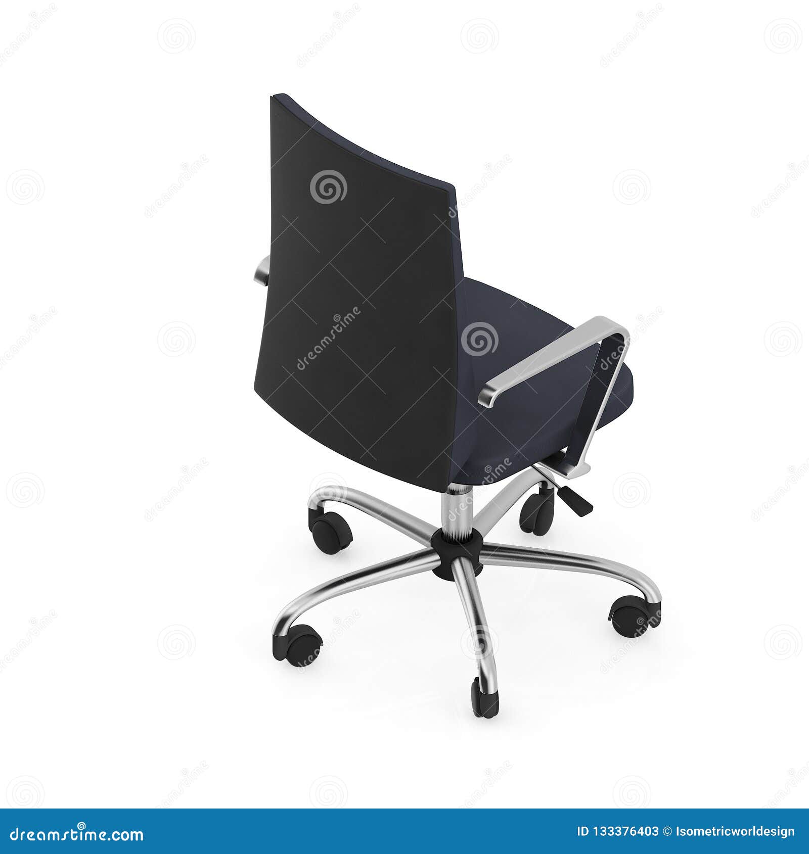 Isometric Chair 3D Rendering Stock Illustration - Illustration of ...