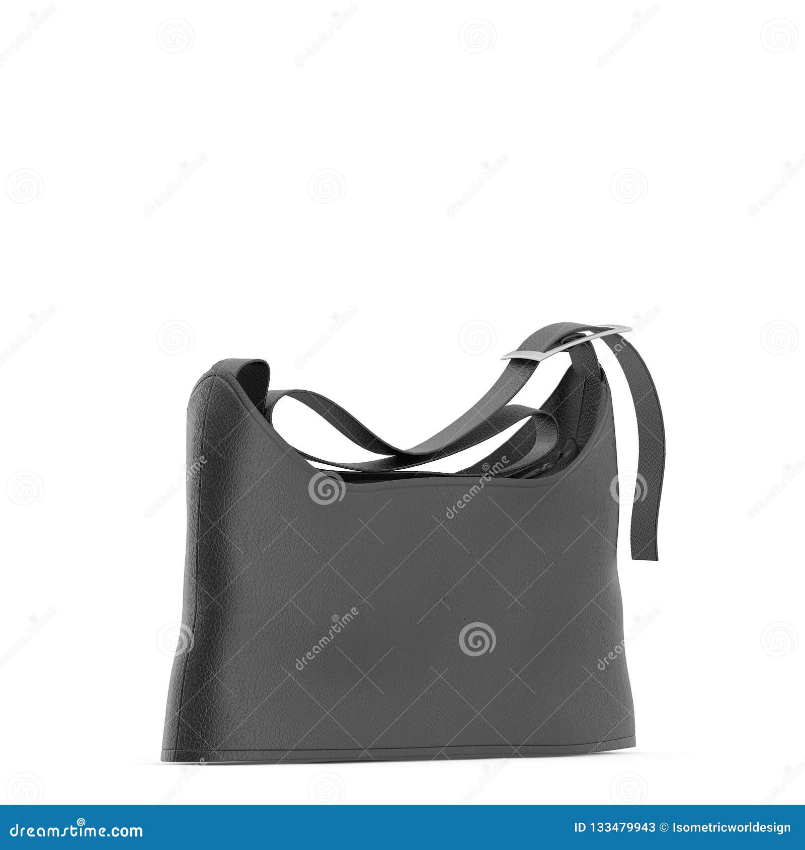 Isometric bag 3D rendering stock illustration. Illustration of baggage ...
