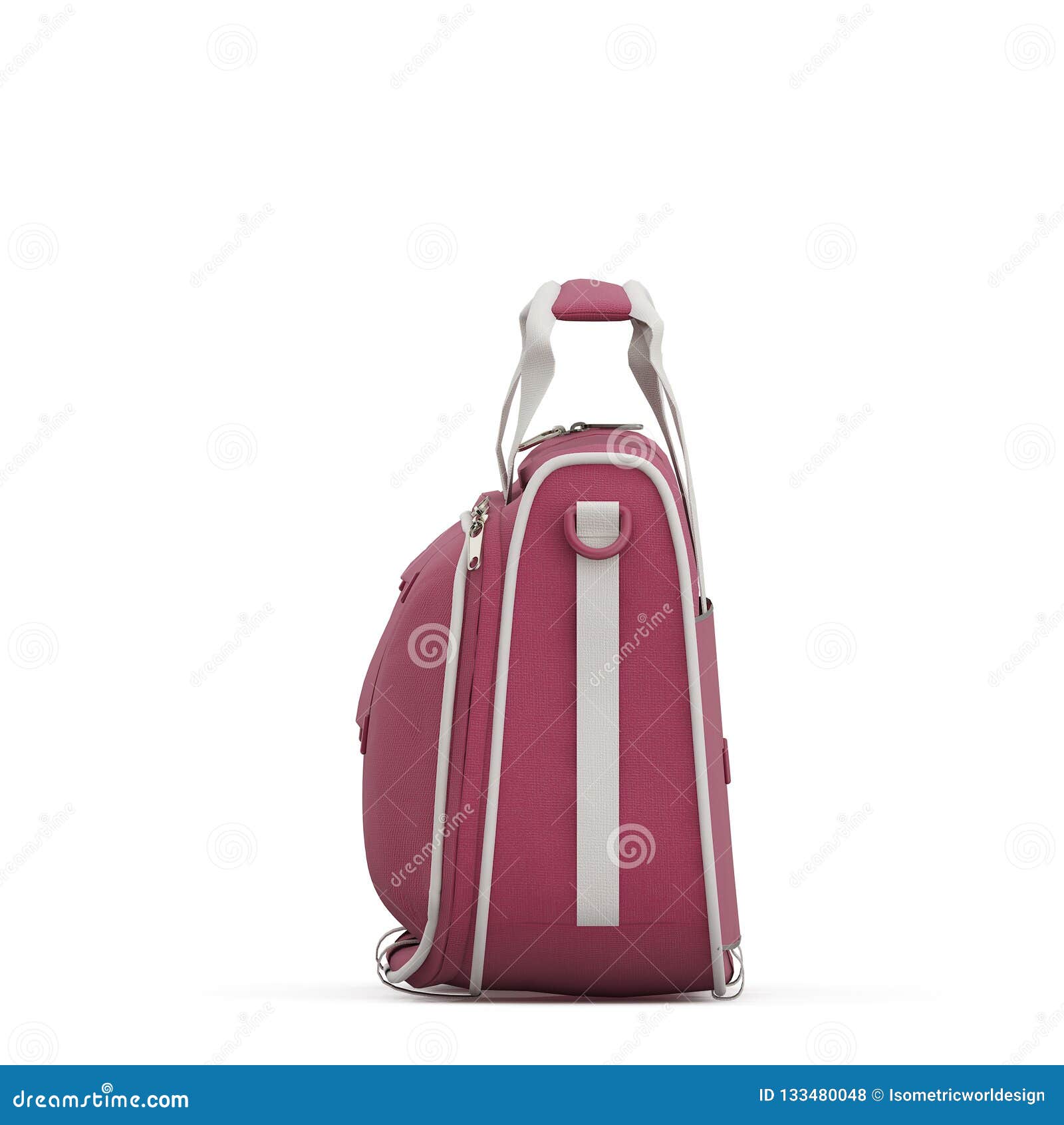 Isometric bag 3D rendering stock illustration. Illustration of fashion ...