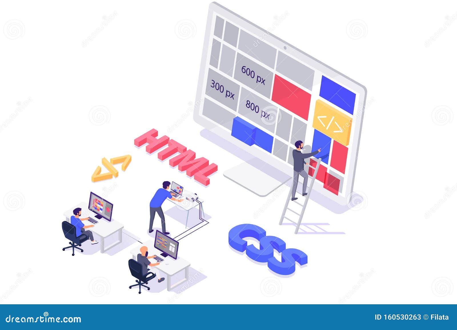 Programmer 3D Low Poly Face Code Flow. Depression Anxiety Frustration ...