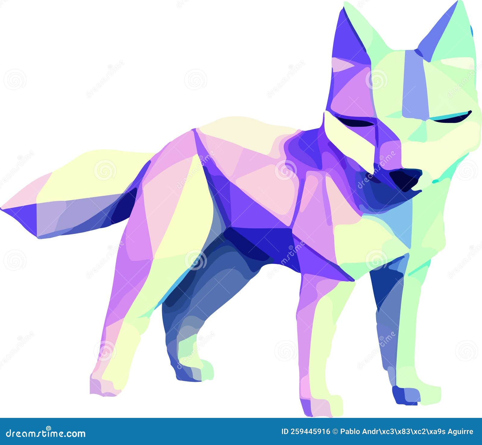 Isometric 3d Vector Illustration of Wolf Isolated on White Background ...