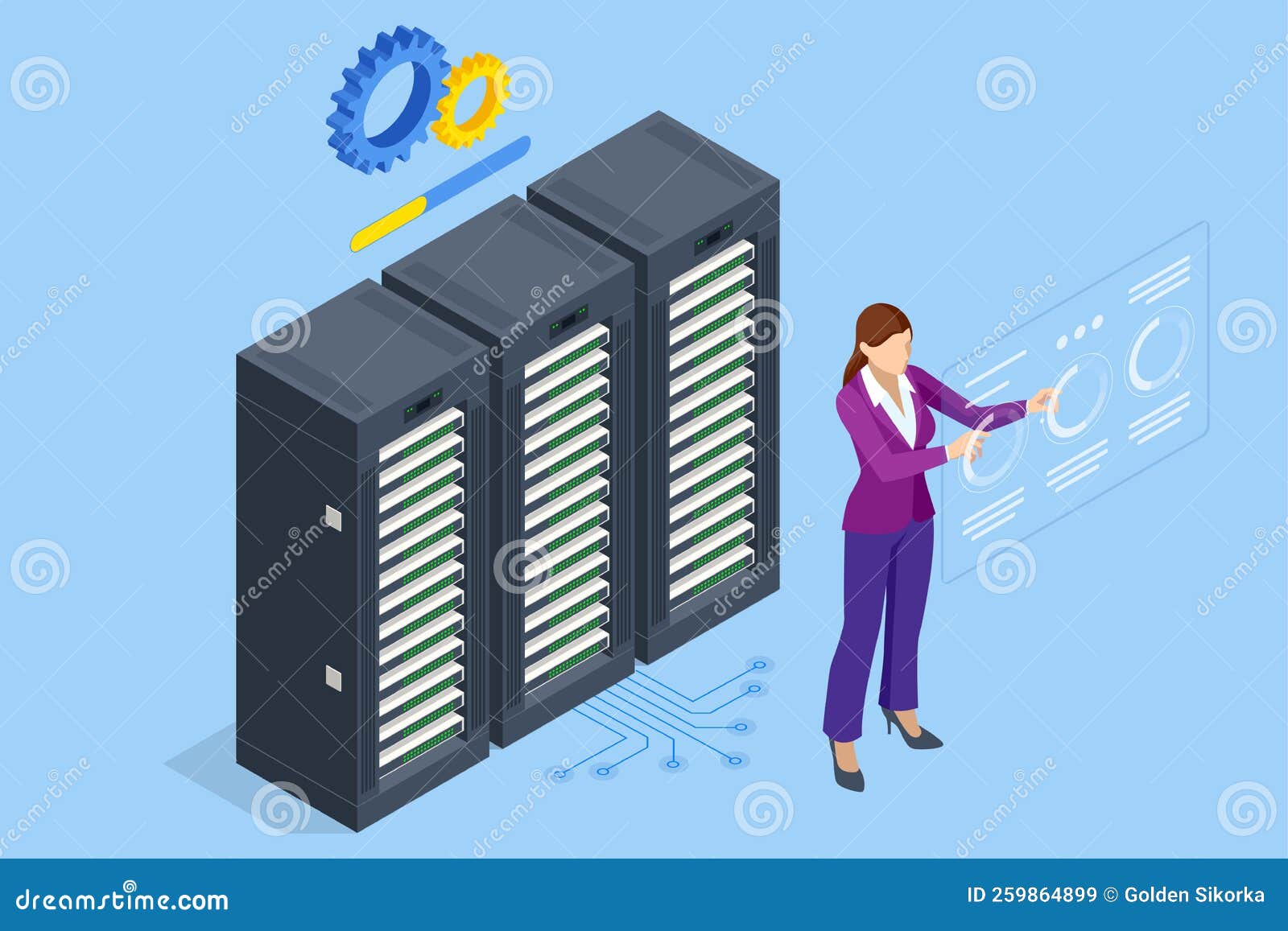 Router Supercomputer Stock Illustrations – 30 Router Supercomputer ...