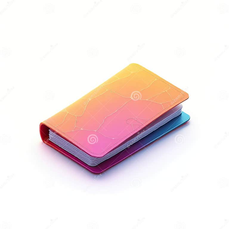 An Isometric Depiction of Contract Folder Icon Stock Illustration ...