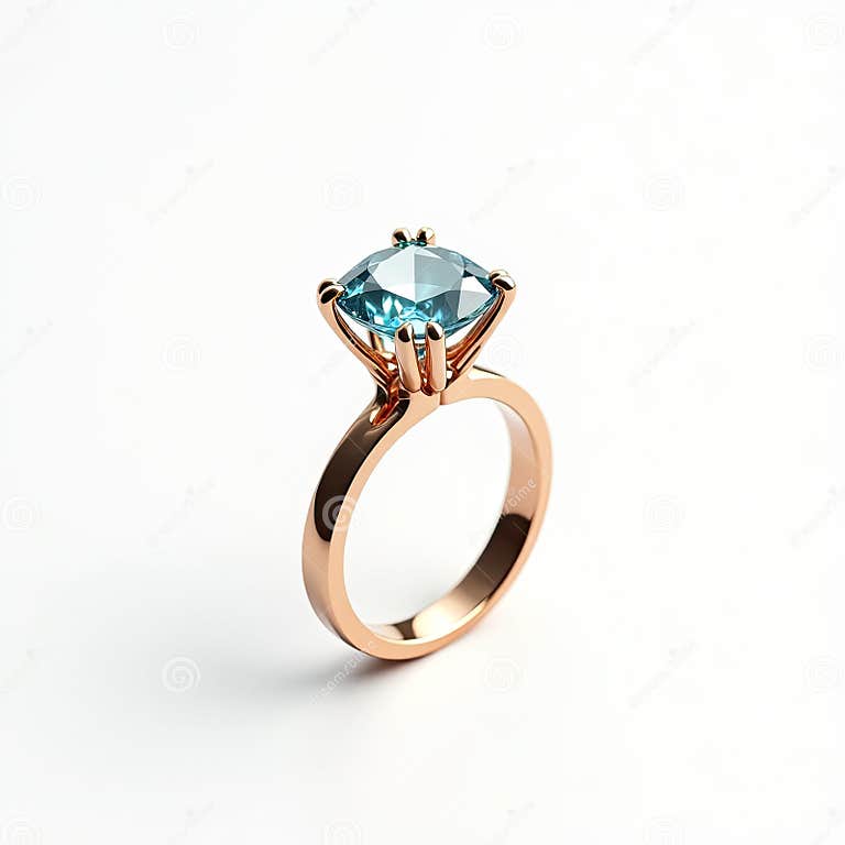 An Isometric Depiction of a Engagement Ring Stock Illustration ...