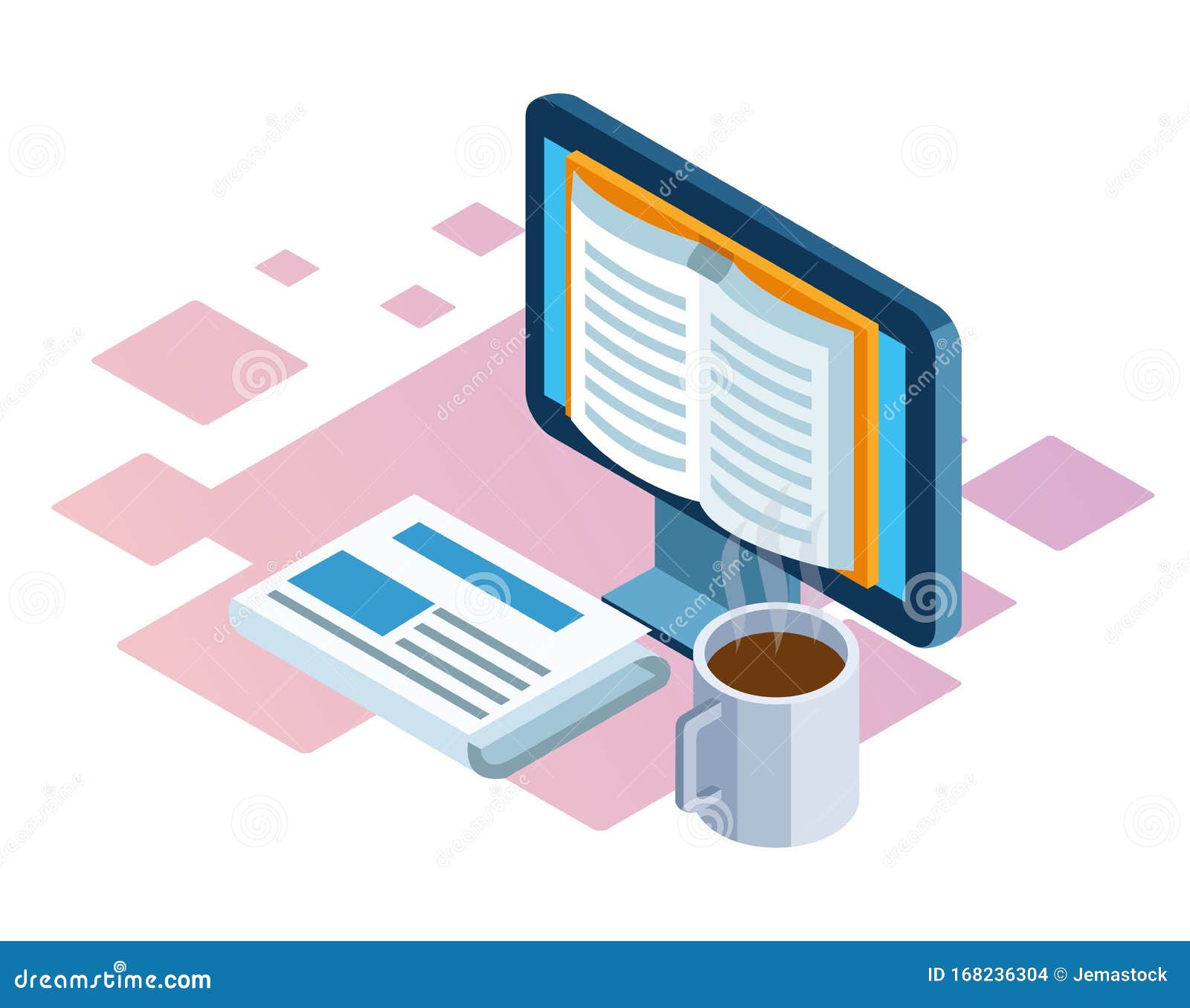 Computer Newspaper Stock Illustrations – 10,732 Computer Newspaper ...