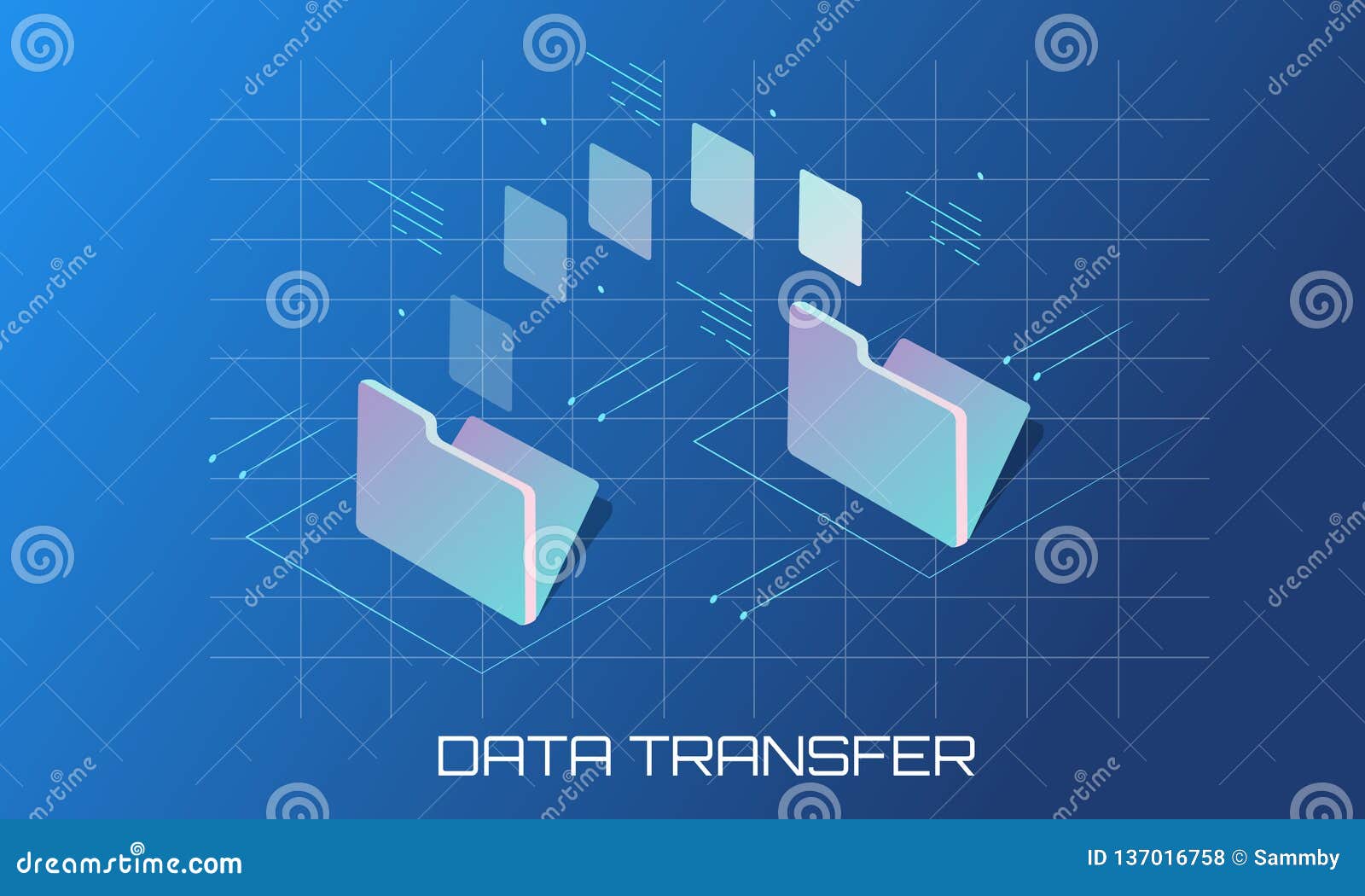 Isometric Design Concept of Data Transferring, Copy Data, File Transfer ... Isometric Design Concept of Data Transferring, Copy Data, File Transfer ...