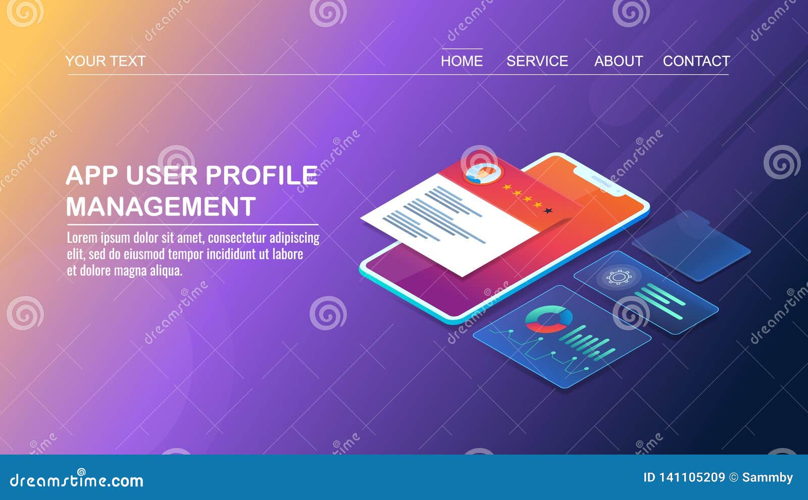 App User Profile Management - Mobile Application - User Interface ...