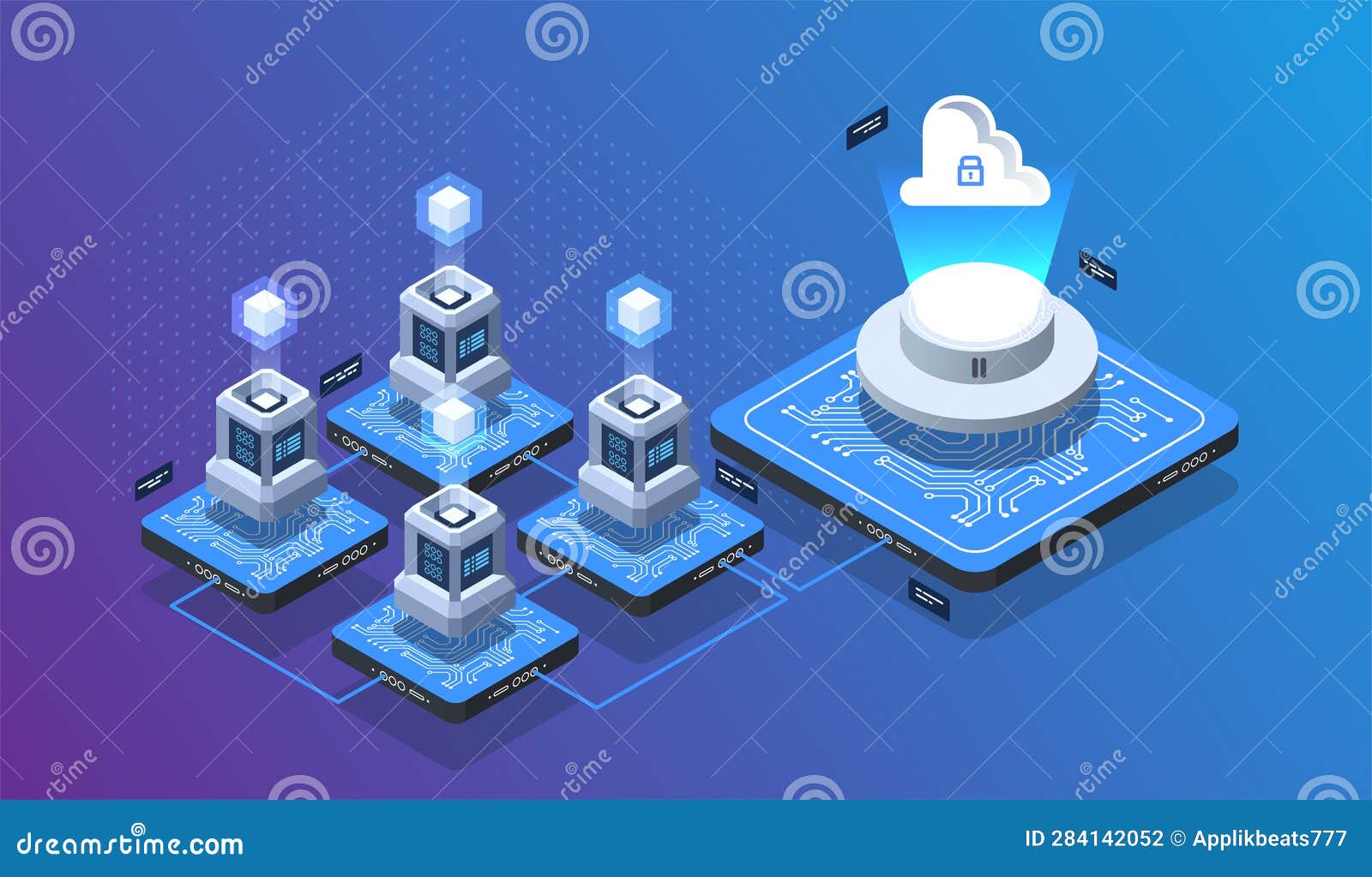 Isometric Design Concept Virtual Reality and Augmented Reality ...
