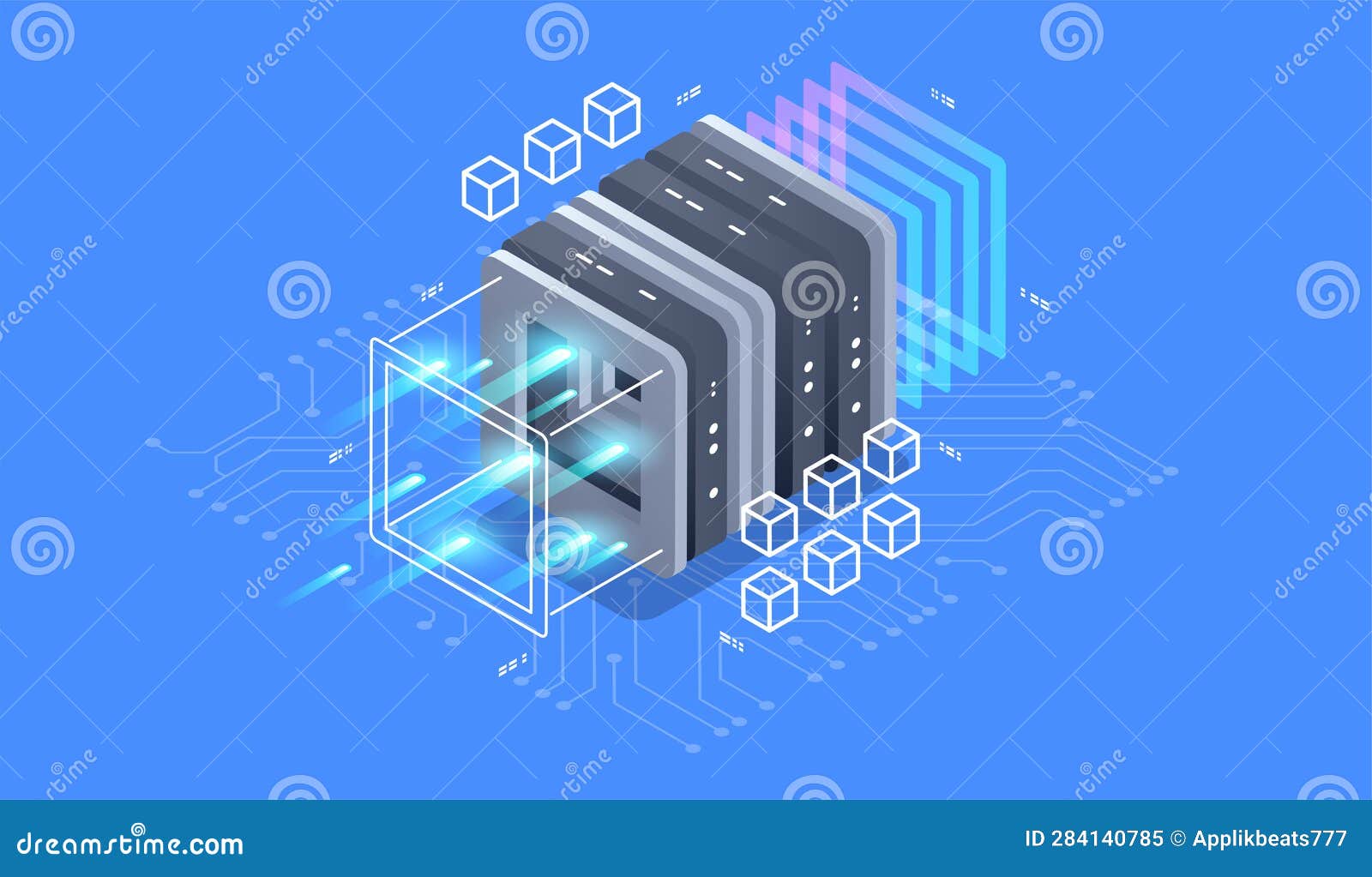 Isometric Design Concept Virtual Reality And Augmented Reality