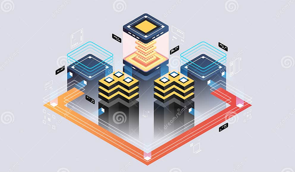 Isometric Design Concept Virtual Reality and Augmented Reality ...