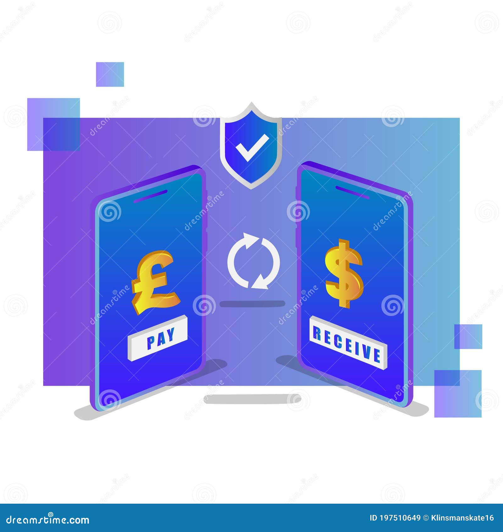 Isometric Design Online Currency Exchange Concept Illustration Vector ...
