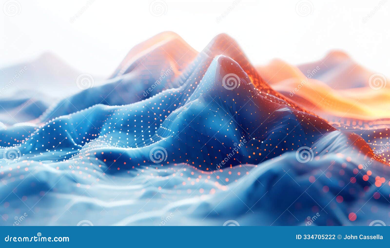 An Isometric Diagram of Data Visualization with Dots and Lines in 3d ...
