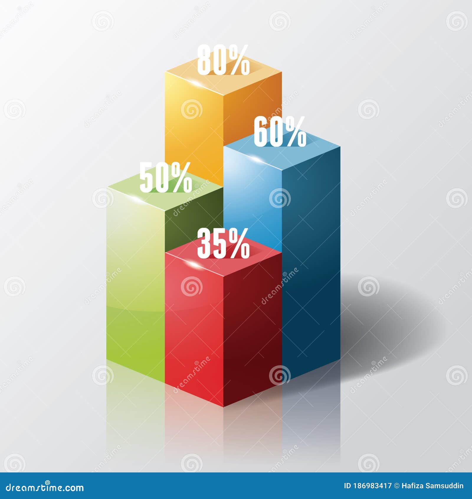 Isometric Diagram. Vector Illustration Decorative Design Stock Vector ...