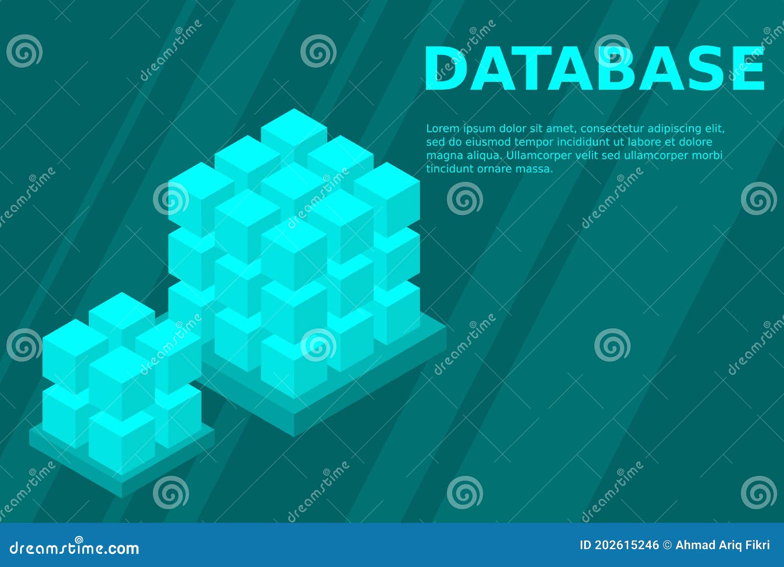 Isometric Digital Technology Web Banner. BIG DATA Machine Learning ...