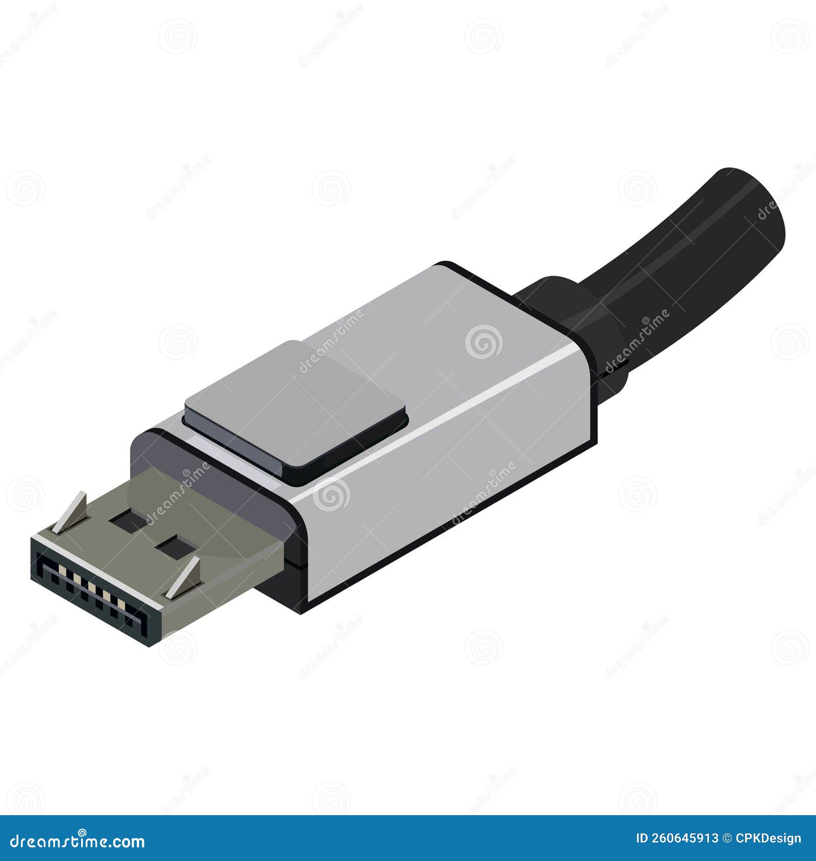 Displayport Vector Illustration | CartoonDealer.com #116424342