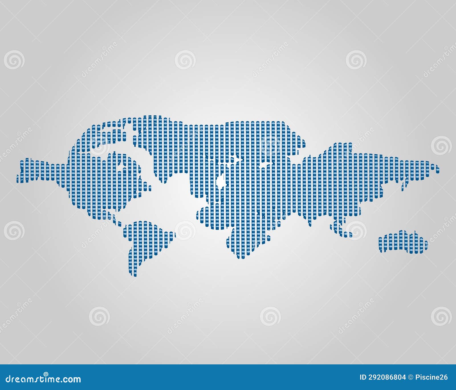 Isometric Dot of World Map for Global Connection Banner Stock ...