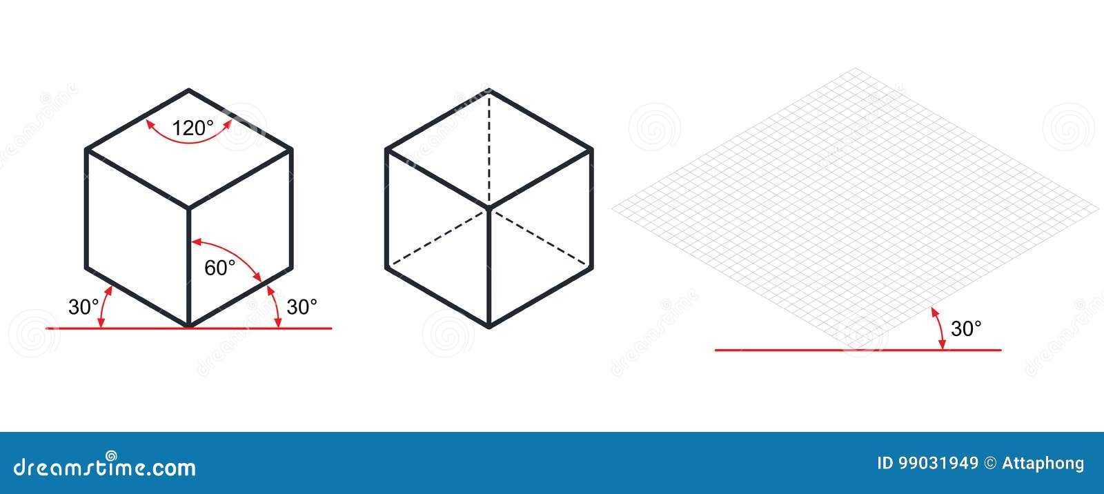 Isometric Drawing A Thirty Degreesangle Is Applied To Its Sides. The ... Isometric Drawing A Thirty Degreesangle Is Applied To Its Sides. The ...