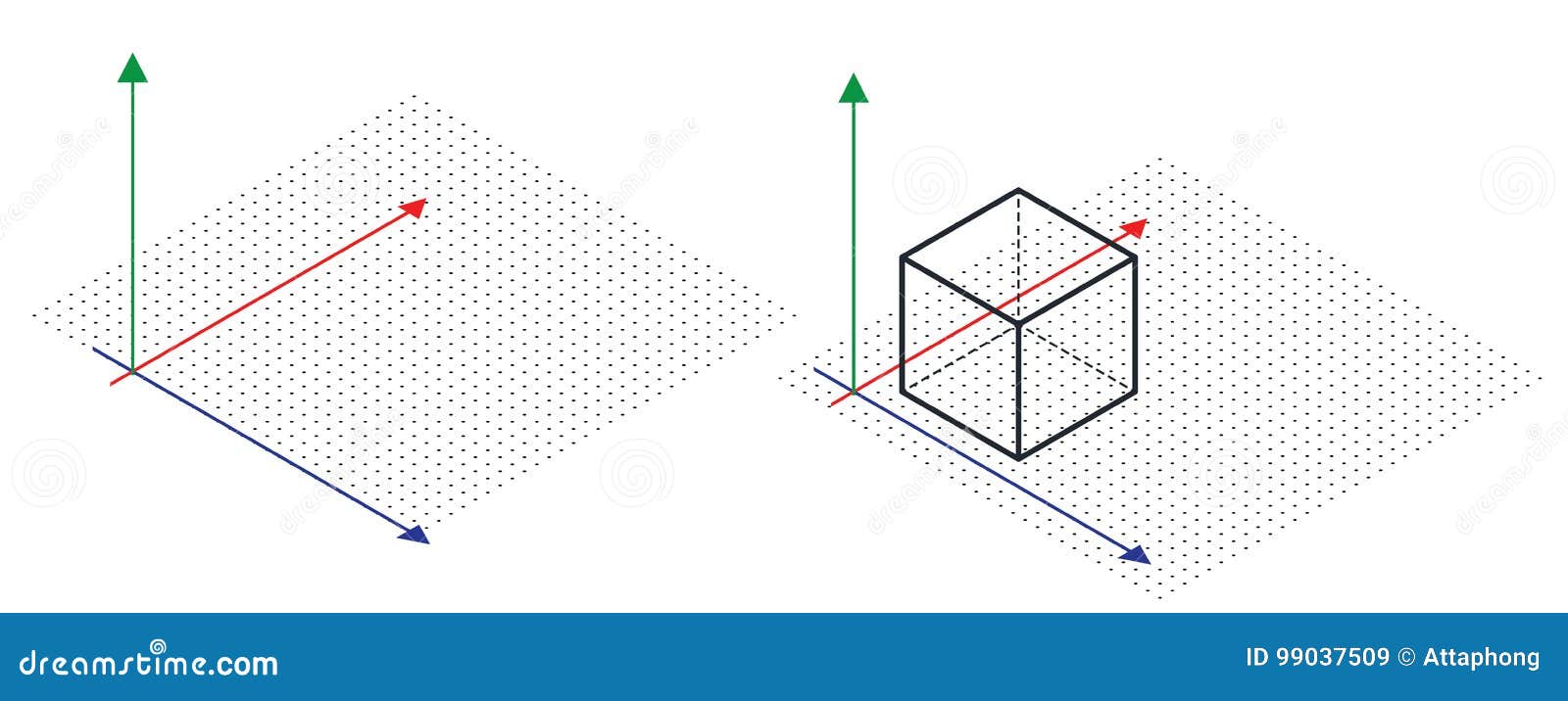 Isometric Drawing A Thirty Degreesangle Is Applied To Its Sides. The ...