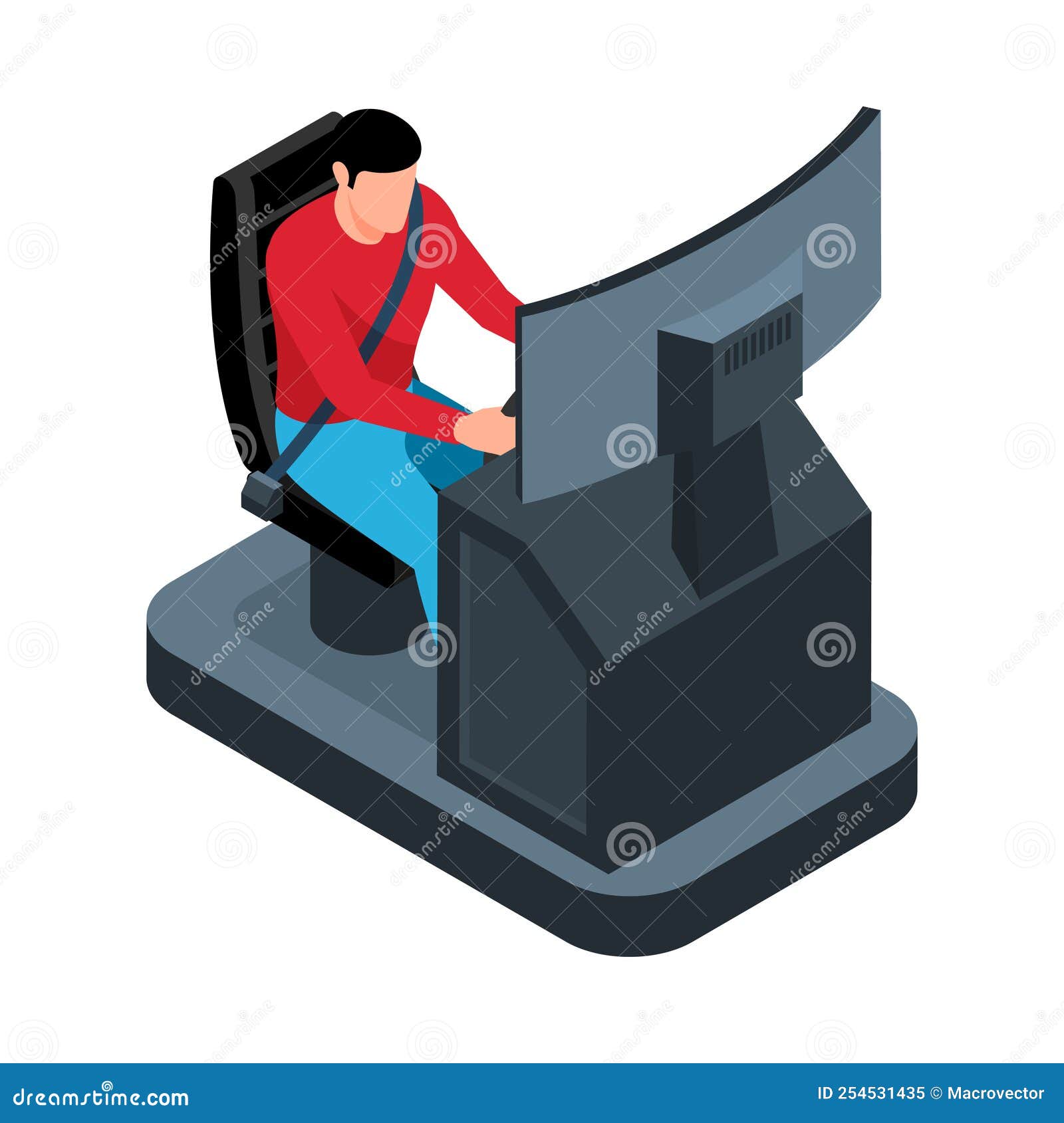 VR Car Driving Simulator Cartoon | CartoonDealer.com #211622081