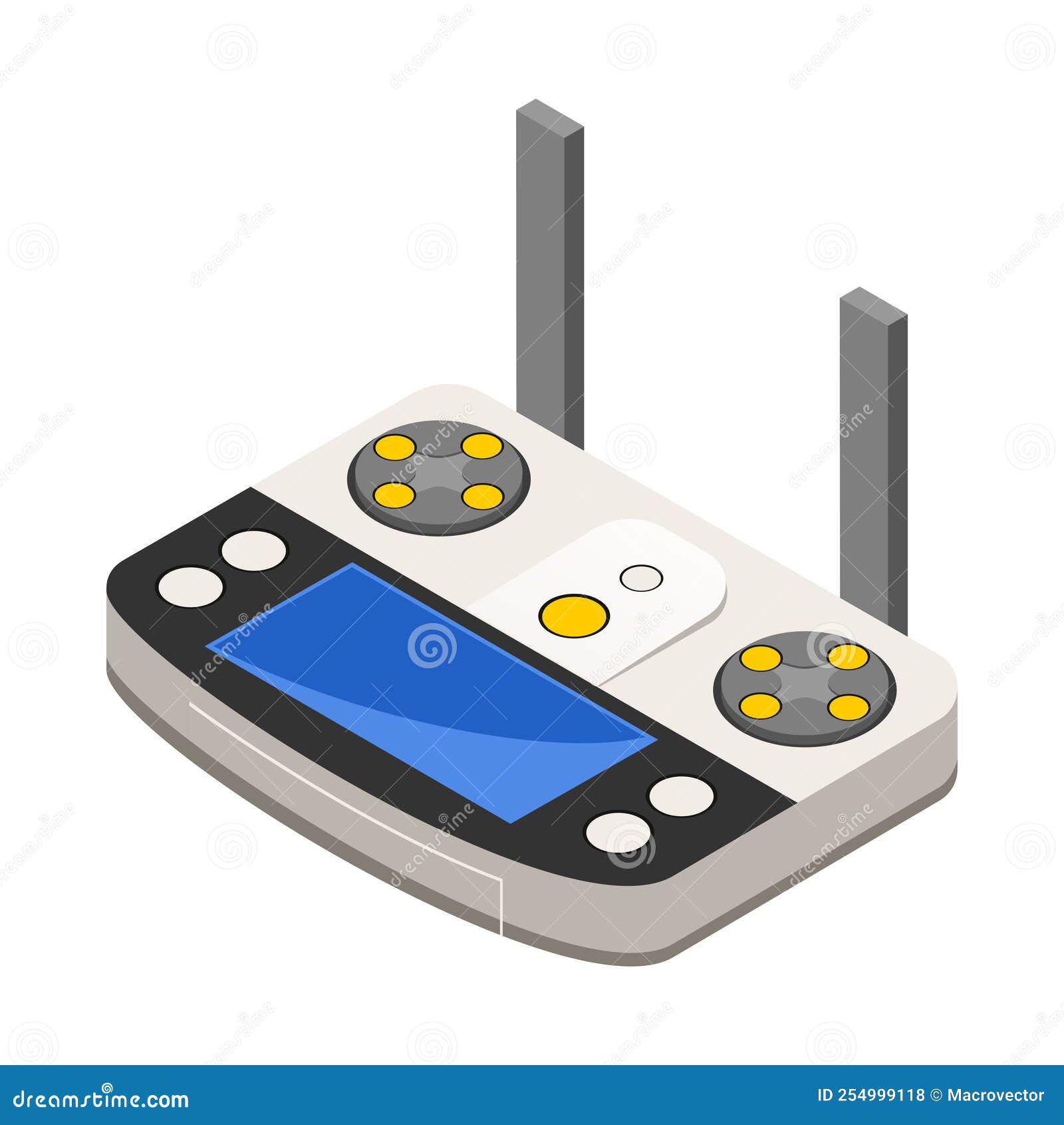 Isometric Drone Controller stock vector. Illustration of delivery ...