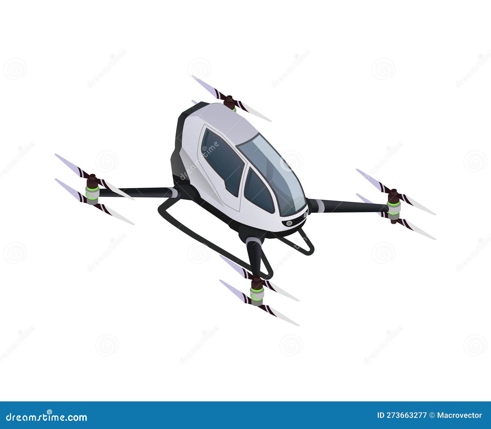 Isometric Drone Illustration Stock Vector - Illustration of navigation ...