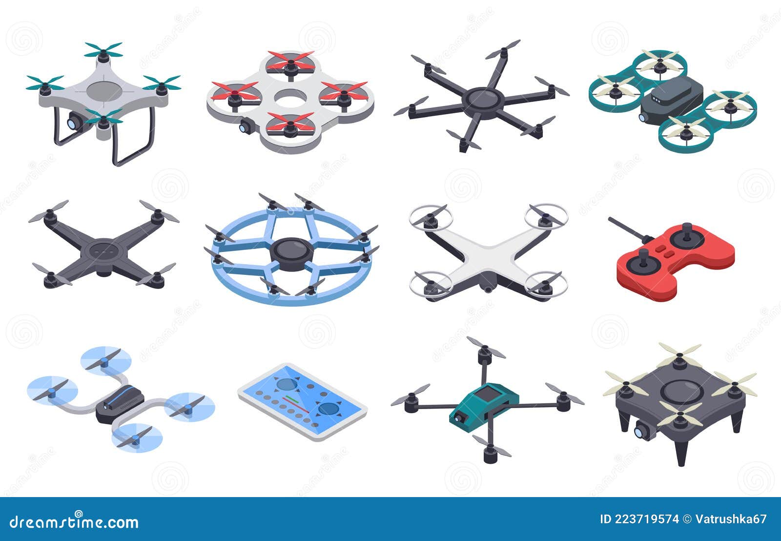 Unmanned Aircraft Linear Icons Set. Drs, Quadcopters, UAS, UAVs ... Unmanned Aircraft Linear Icons Set. Drs, Quadcopters, UAS, UAVs ...