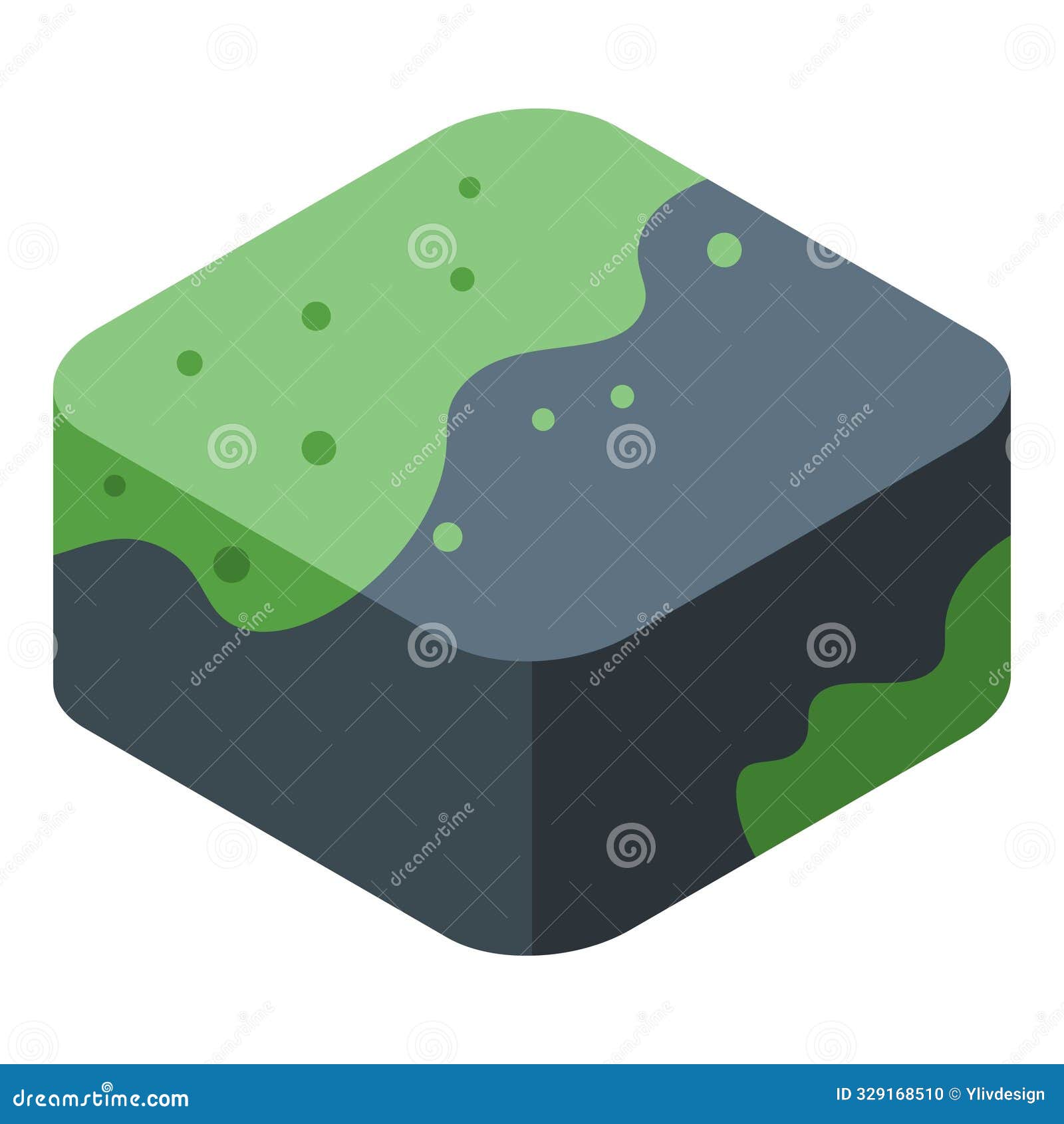 Set Isometric Earth Core Structure Crust, Topographic Map, Tacheometer ...