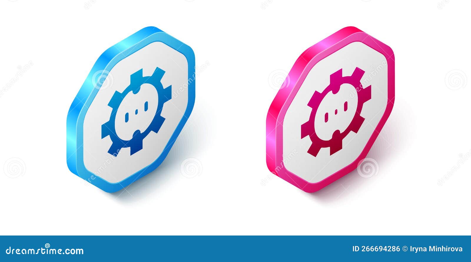 Isometric Electrical Outlet Icon Isolated on White Background. Power ...