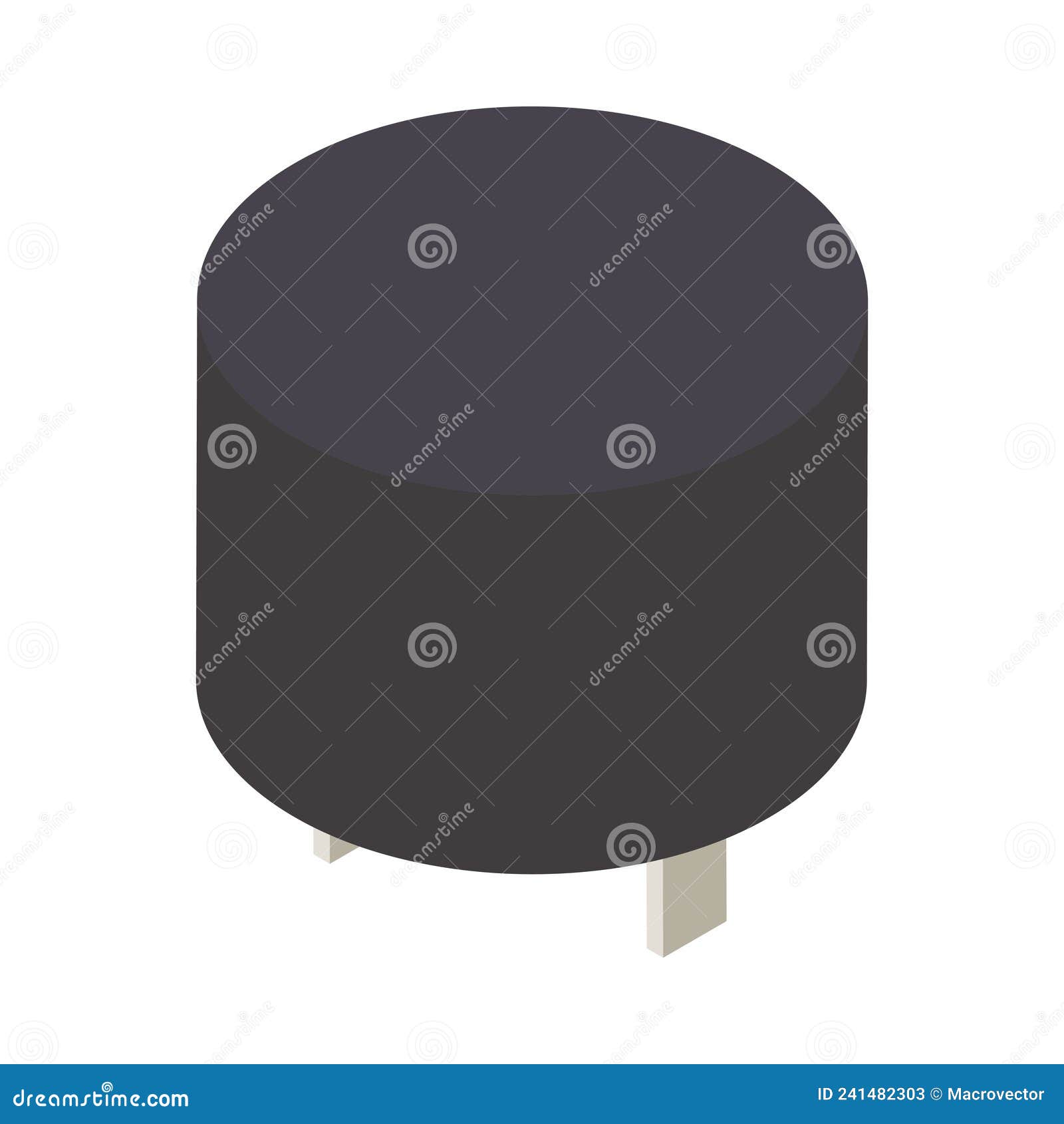 Electronic Component In TO-220 Package Isolated On White. 3D Rendering ...