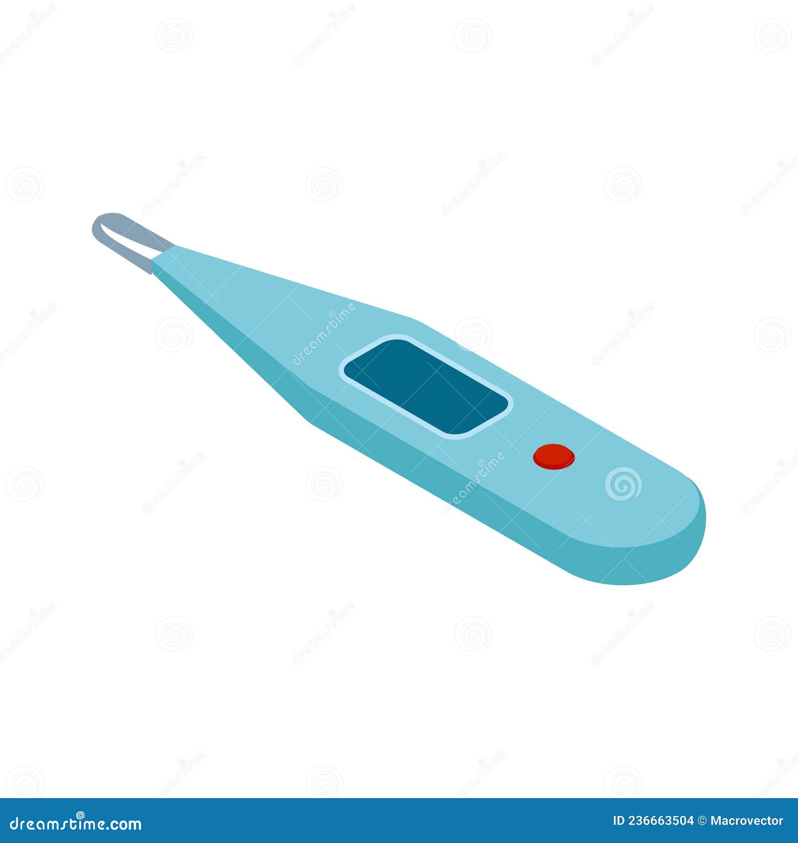 Isometric Electronic Thermometer Composition Stock Vector - Illustration of concept, object ...