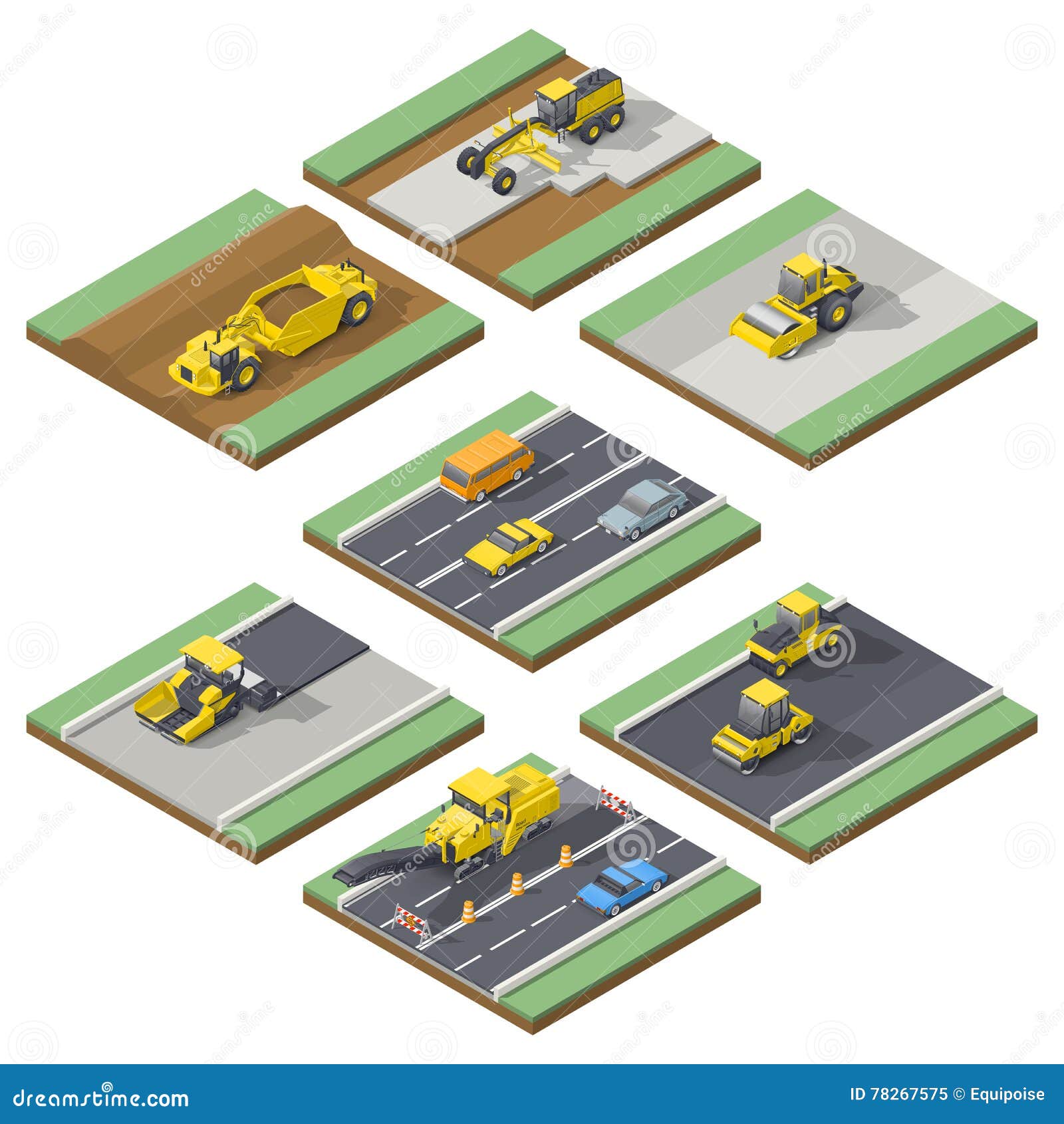 Road Milling Machine Icon Vector Illustration | CartoonDealer.com #77122744