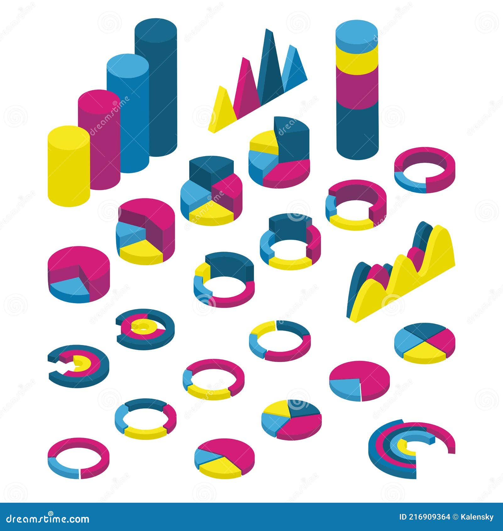Isometric Elements Infographics Stock Vector - Illustration of ...