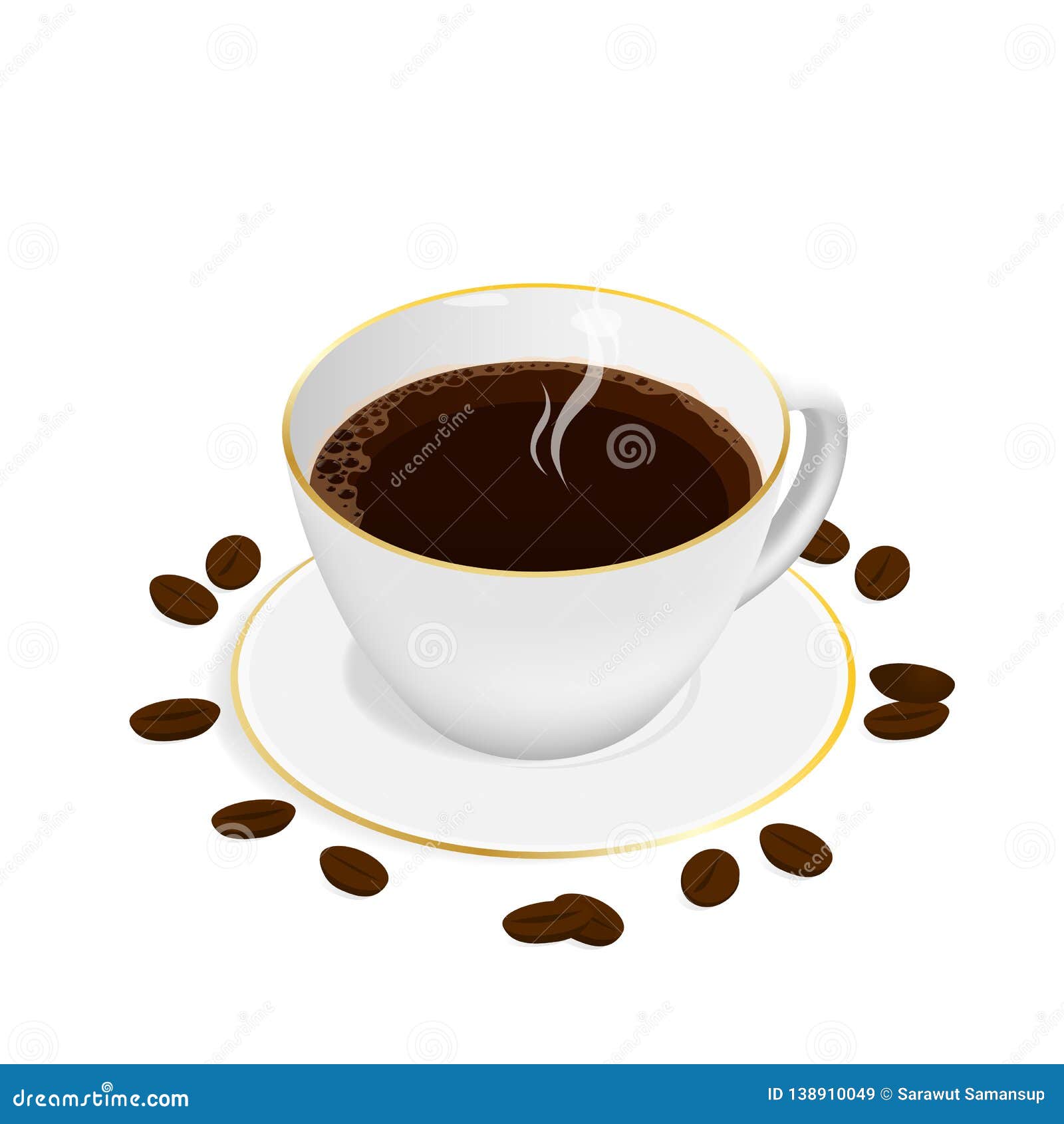 Isometric Espresso Coffee Cup Vector Stock Vector - Illustration of ...