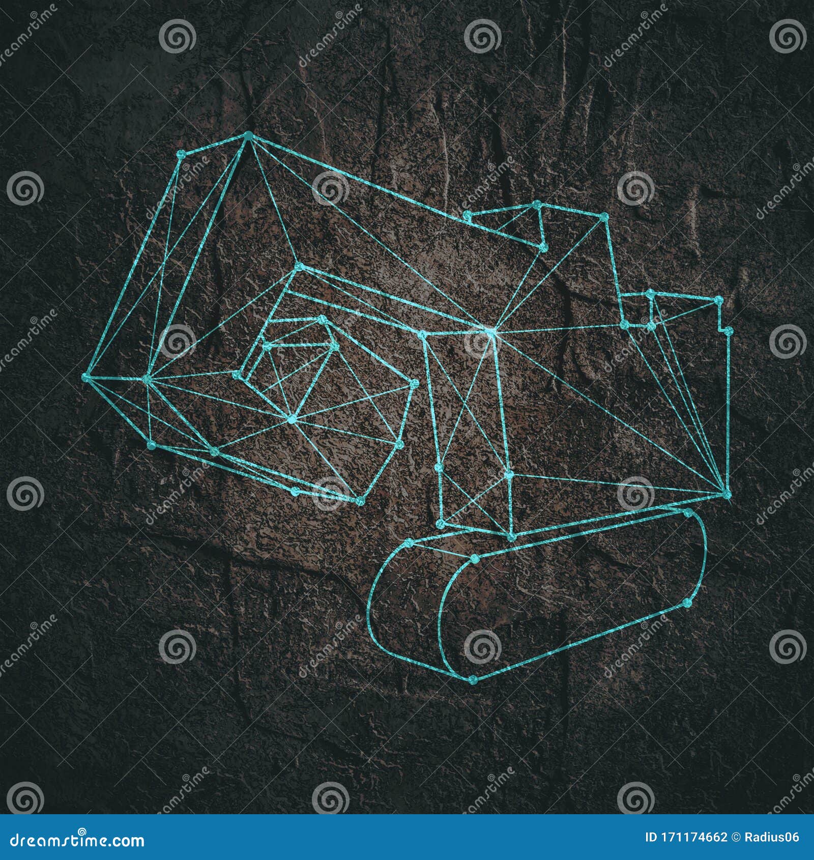 Isometric excavator icon. stock illustration. Illustration of bulldozer ...