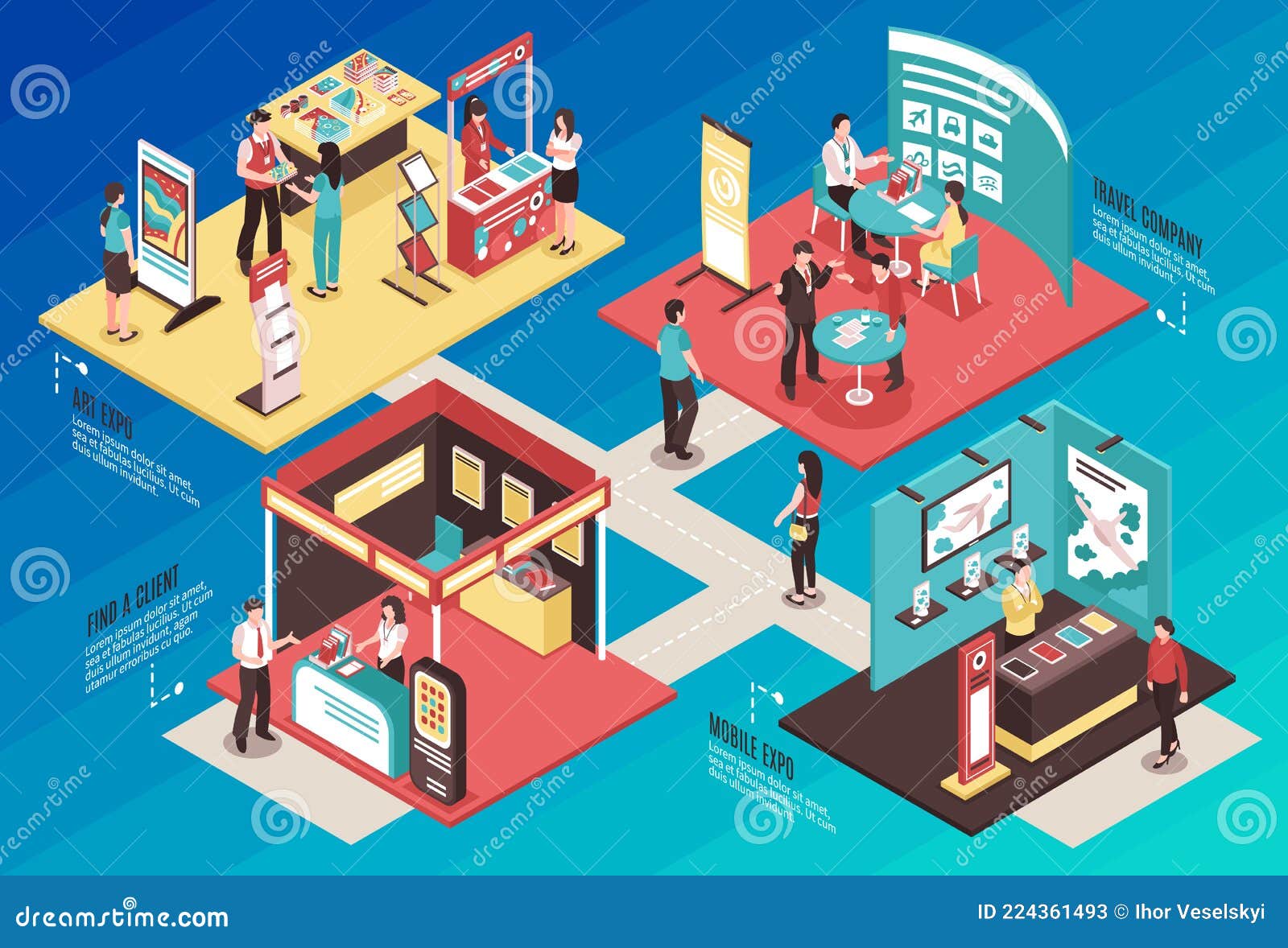 Exhibition Showcase Isometric Concept Stock Vector - Illustration of ... Exhibition Showcase Isometric Concept Stock Vector - Illustration of ...
