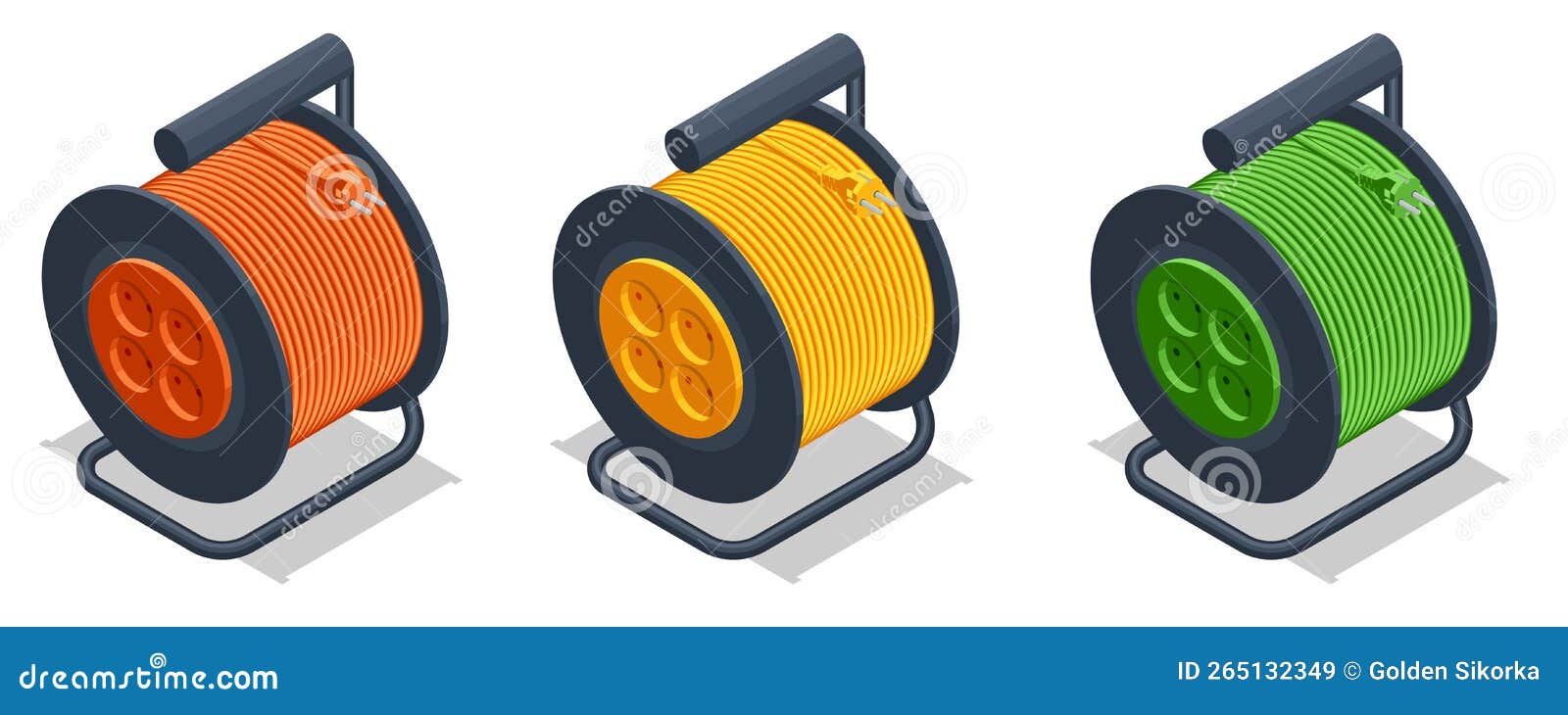 Vec Extension Cable Cord. Cartoon Vector | CartoonDealer.com #212432559