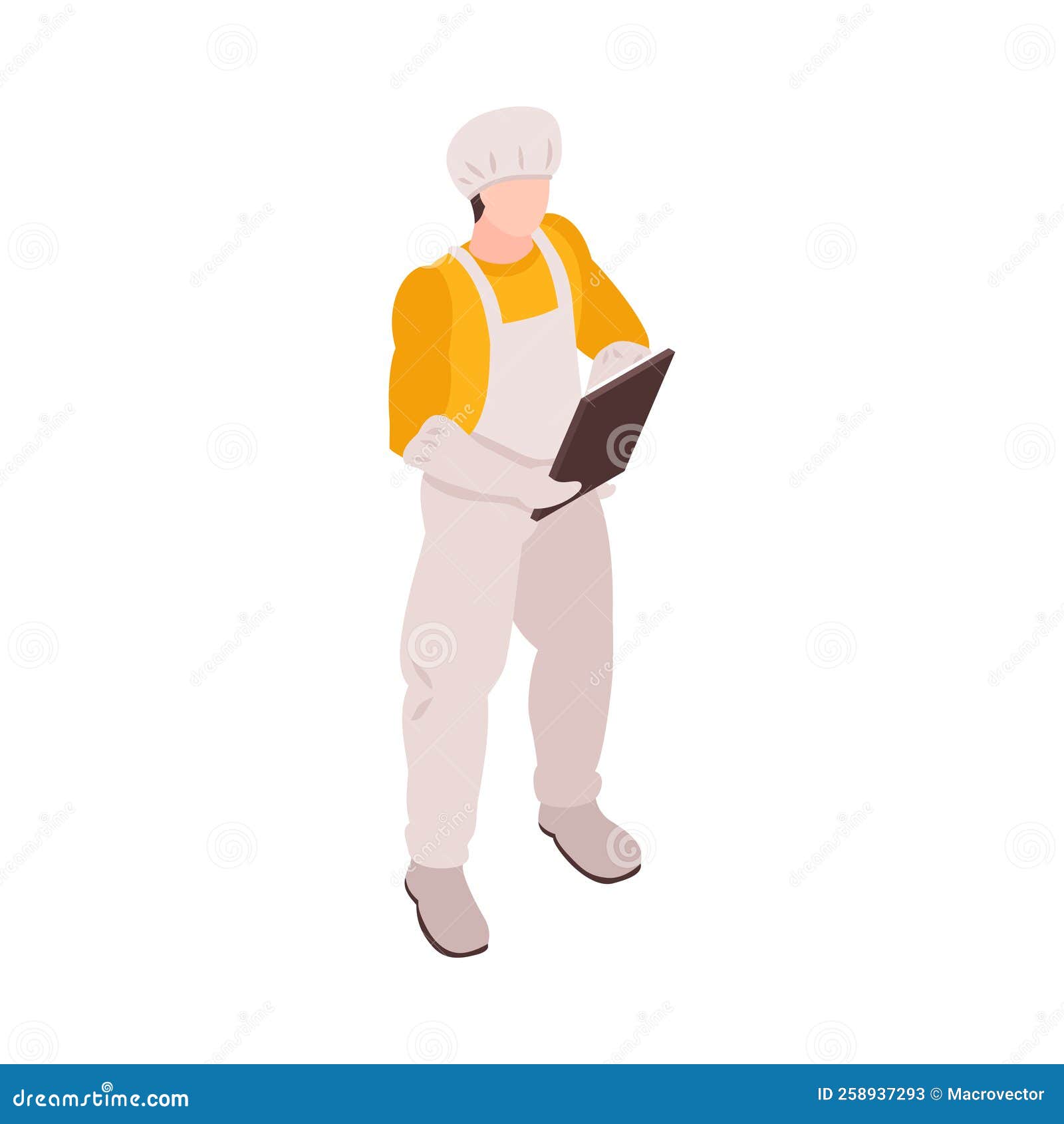 Isometric Factory Worker stock vector. Illustration of farming - 258937293