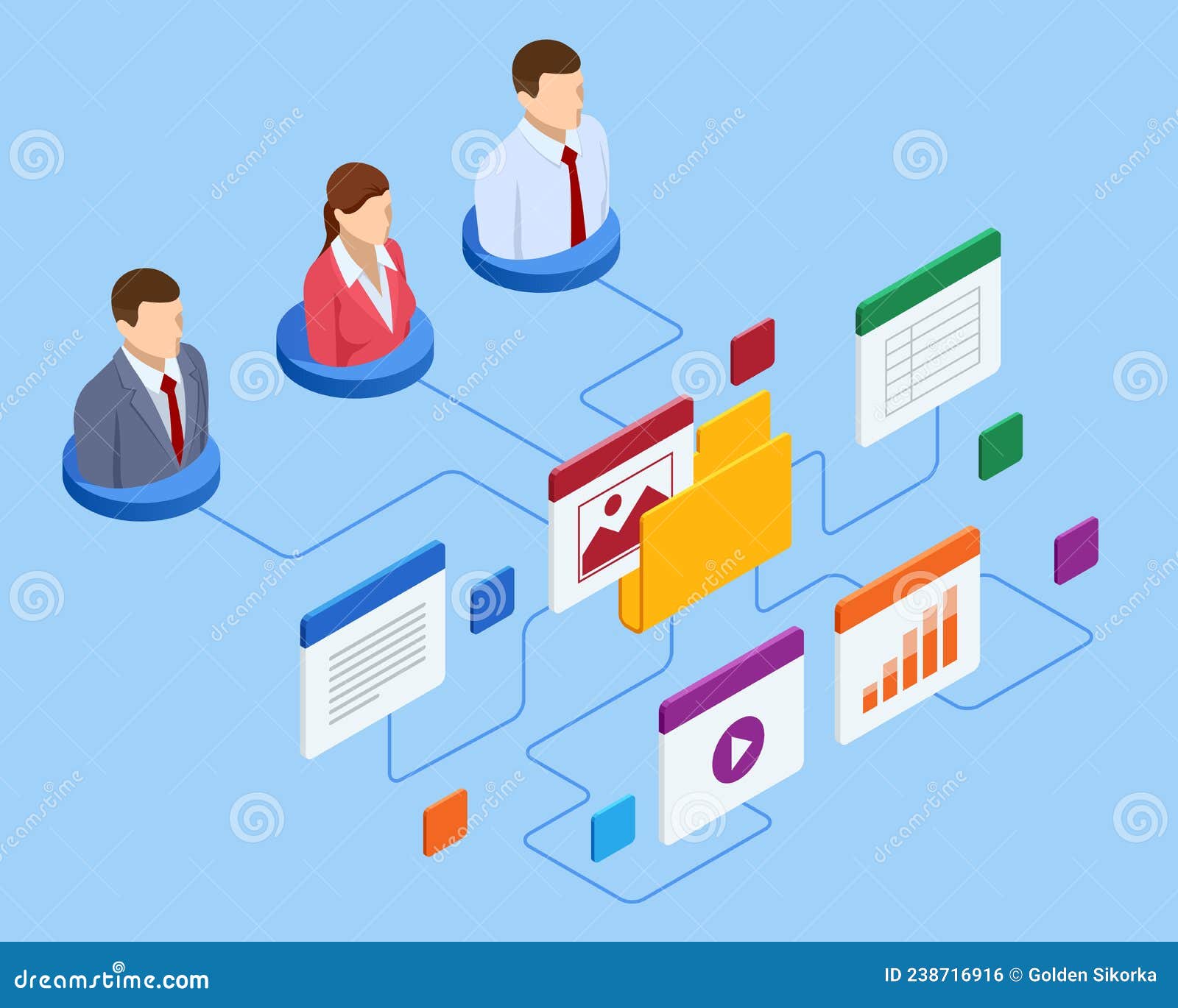 Document Flow Outline Icons Collection. Document, Flow, Management ...