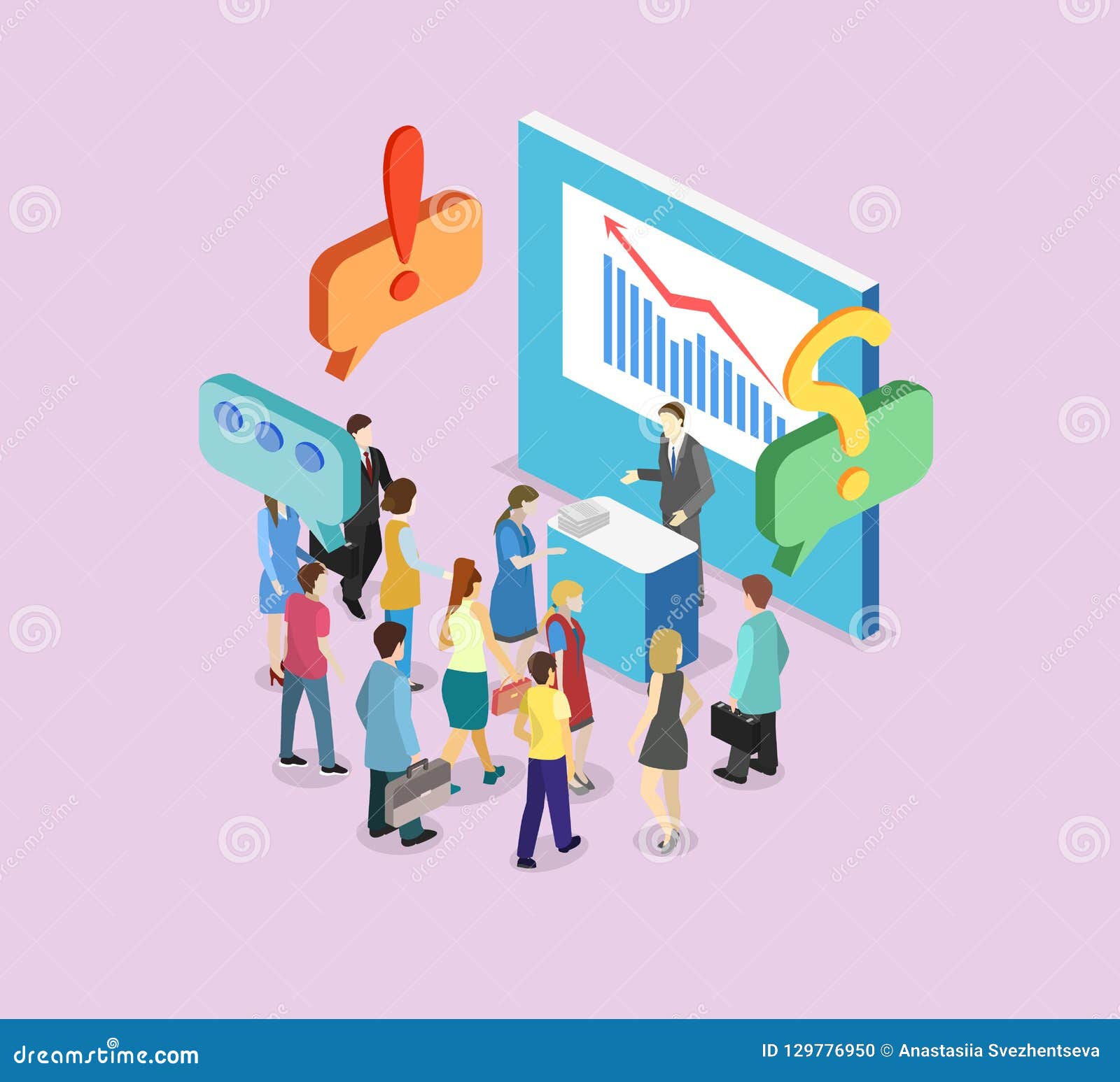 Vector Exhibition Stand Business Expo Mock Up | CartoonDealer.com ...